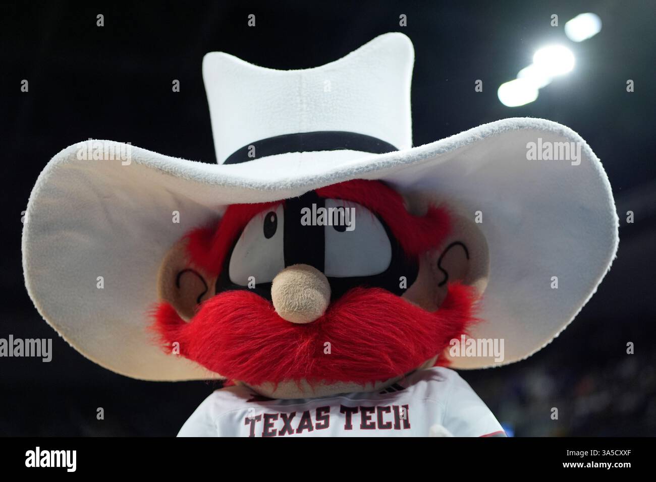 The Texas Tech mascot watches during the second half against Drake in ...