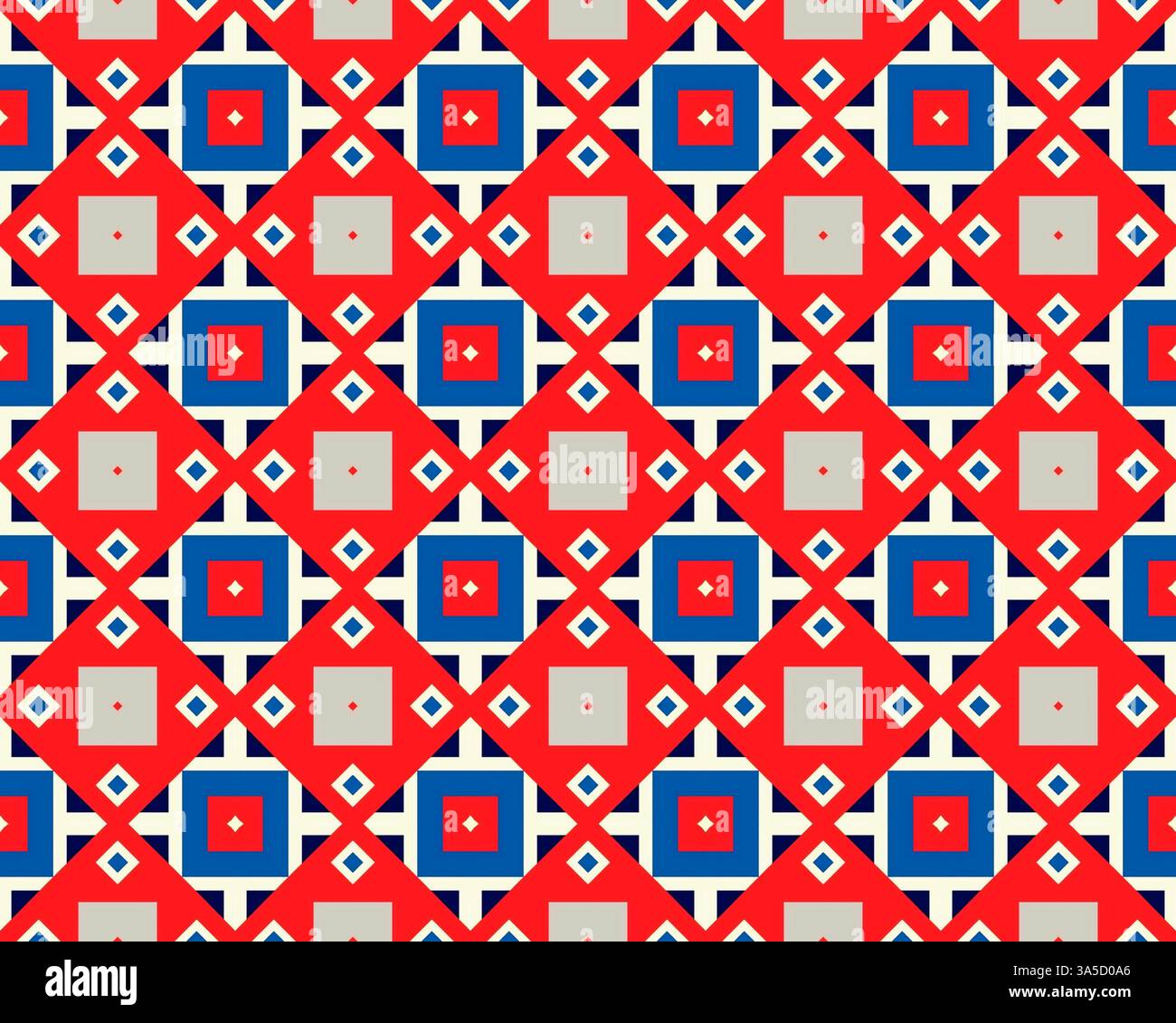 This seamless pattern showcases a captivating arrangement of geometric ...