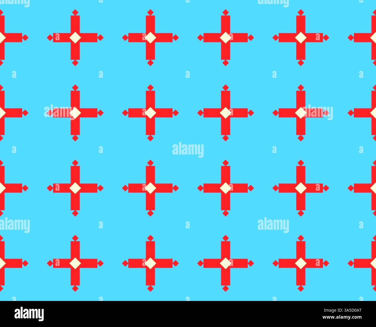 Repeating pattern of bold crosses hi-res stock photography and images ...