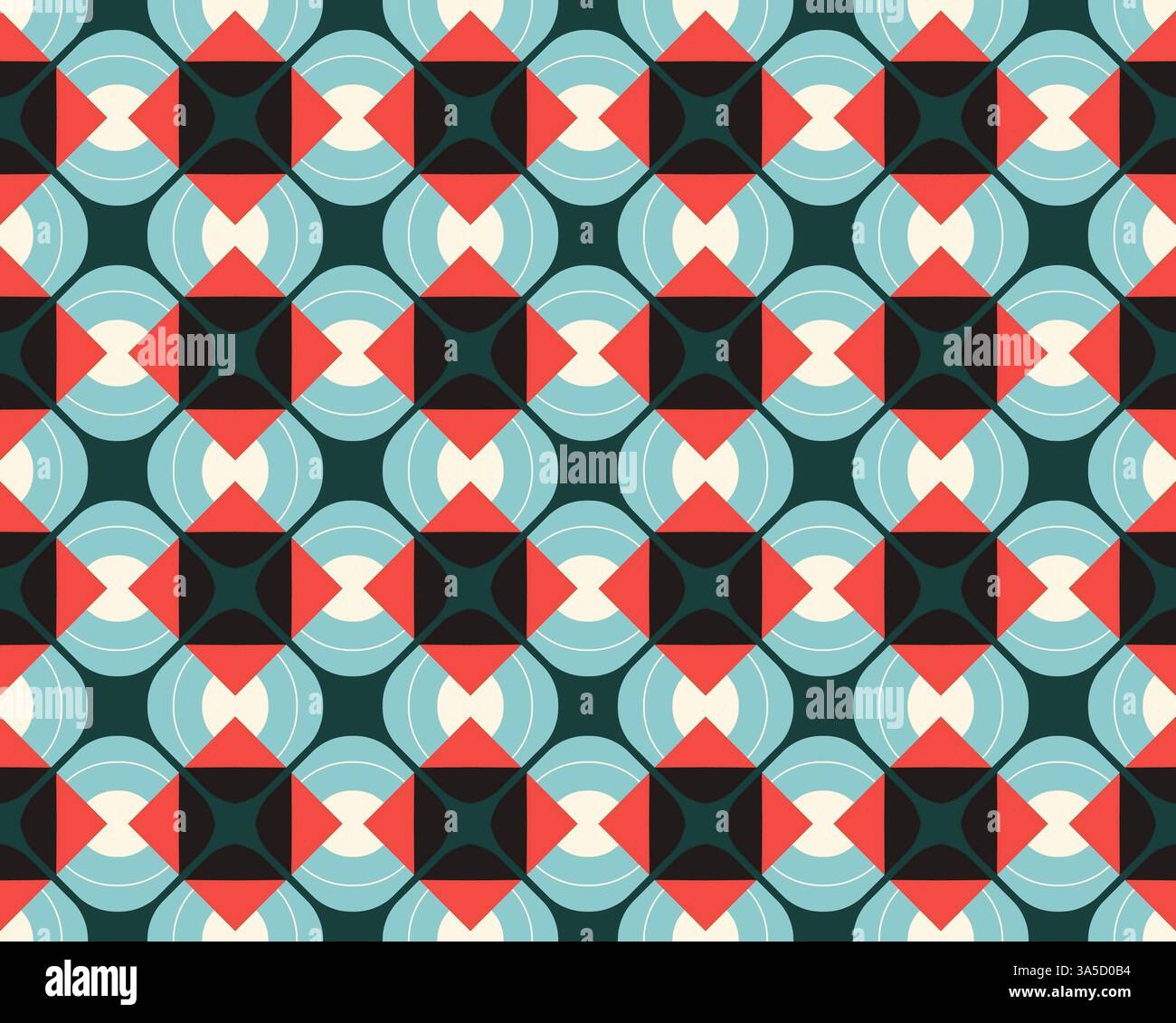 This design features a seamless pattern of geometric shapes in ...