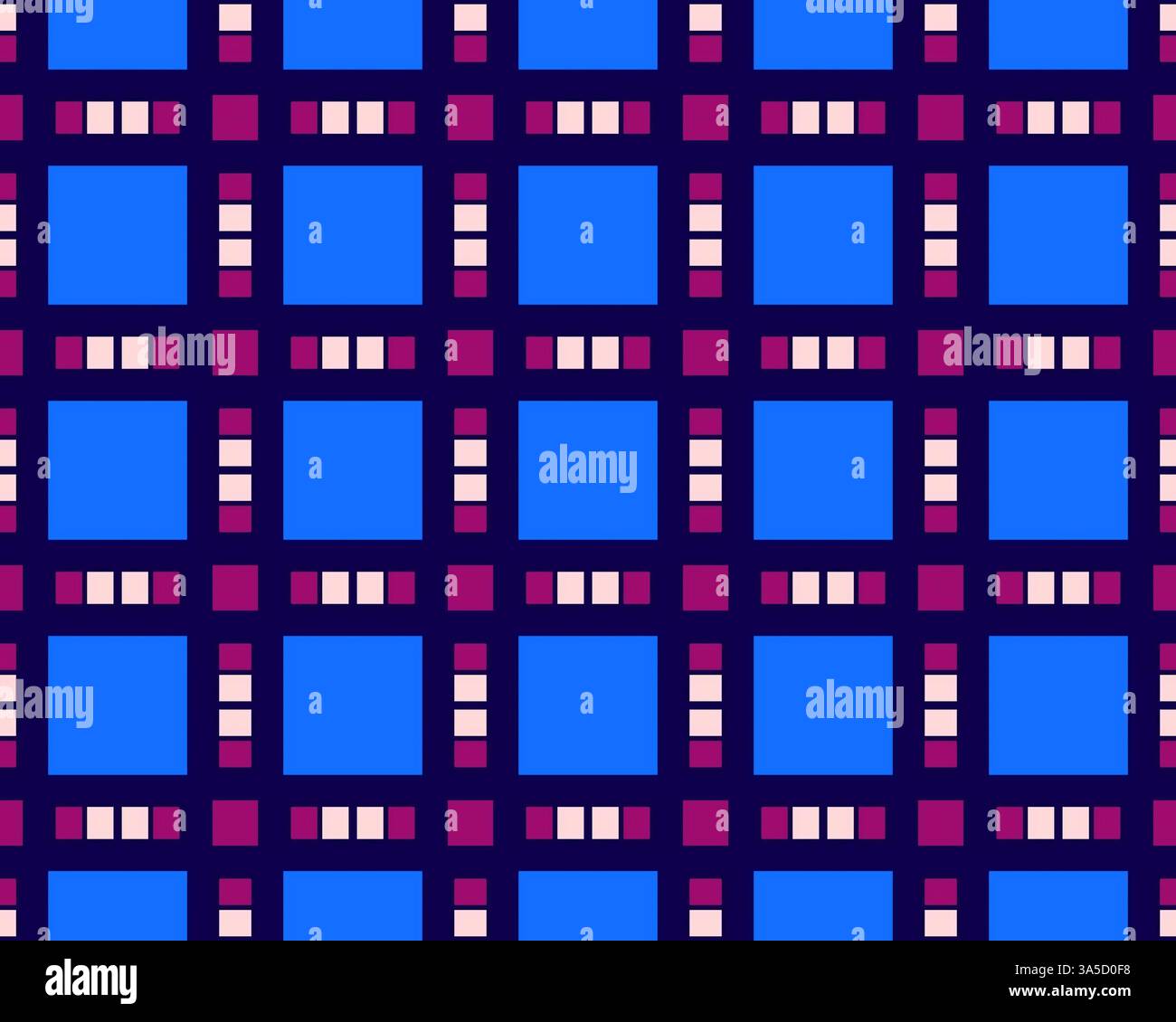 Dynamic pattern showcases a repetitive design of blue squares and ...