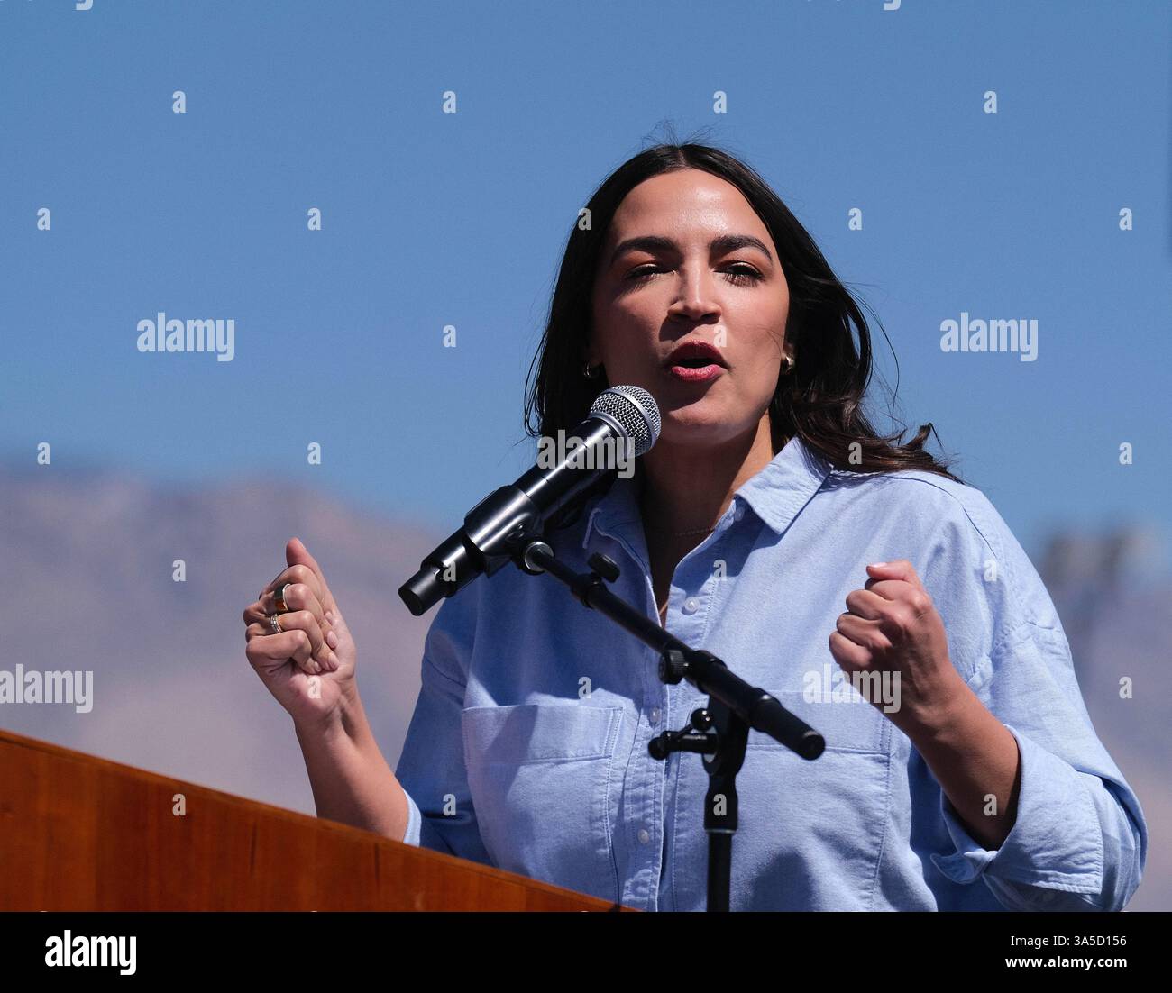 Tucson, Arizona, USA. 22nd Mar, 2025. Senator Bernie Sanders and Rep ...