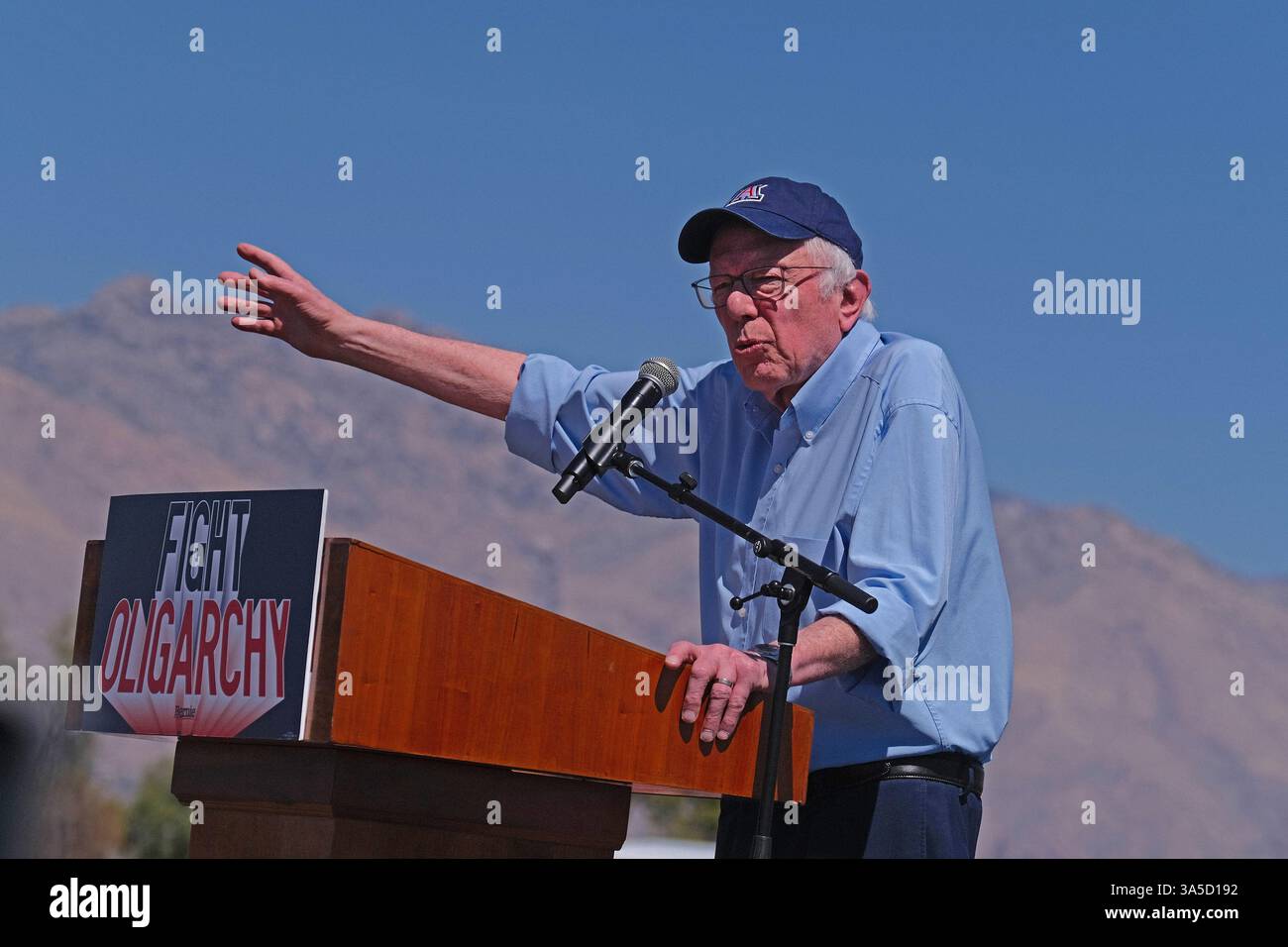 Tucson, Arizona, USA. 22nd Mar, 2025. Senator Bernie Sanders and Rep ...