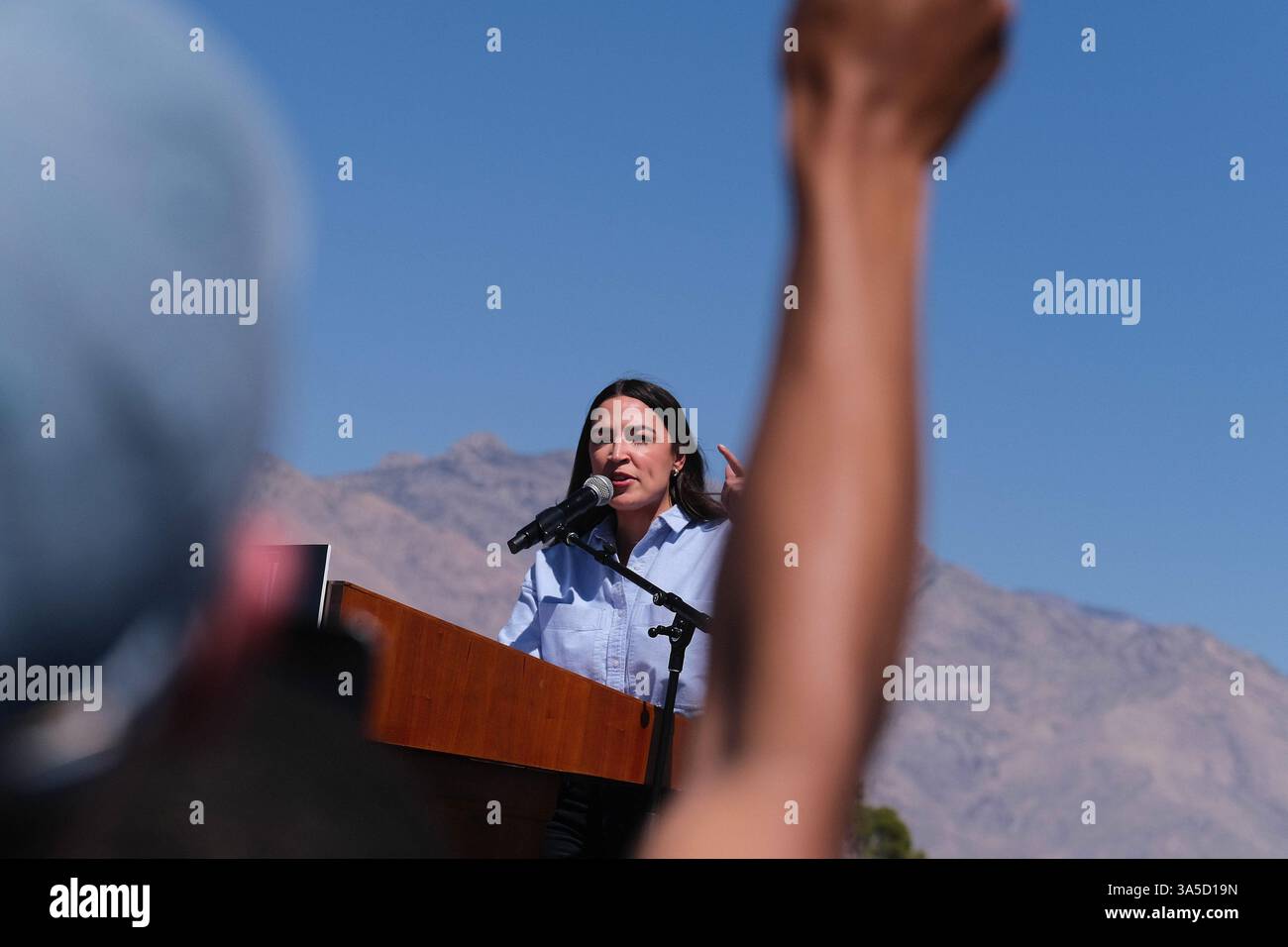 Tucson, Arizona, USA. 22nd Mar, 2025. Senator Bernie Sanders and Rep ...