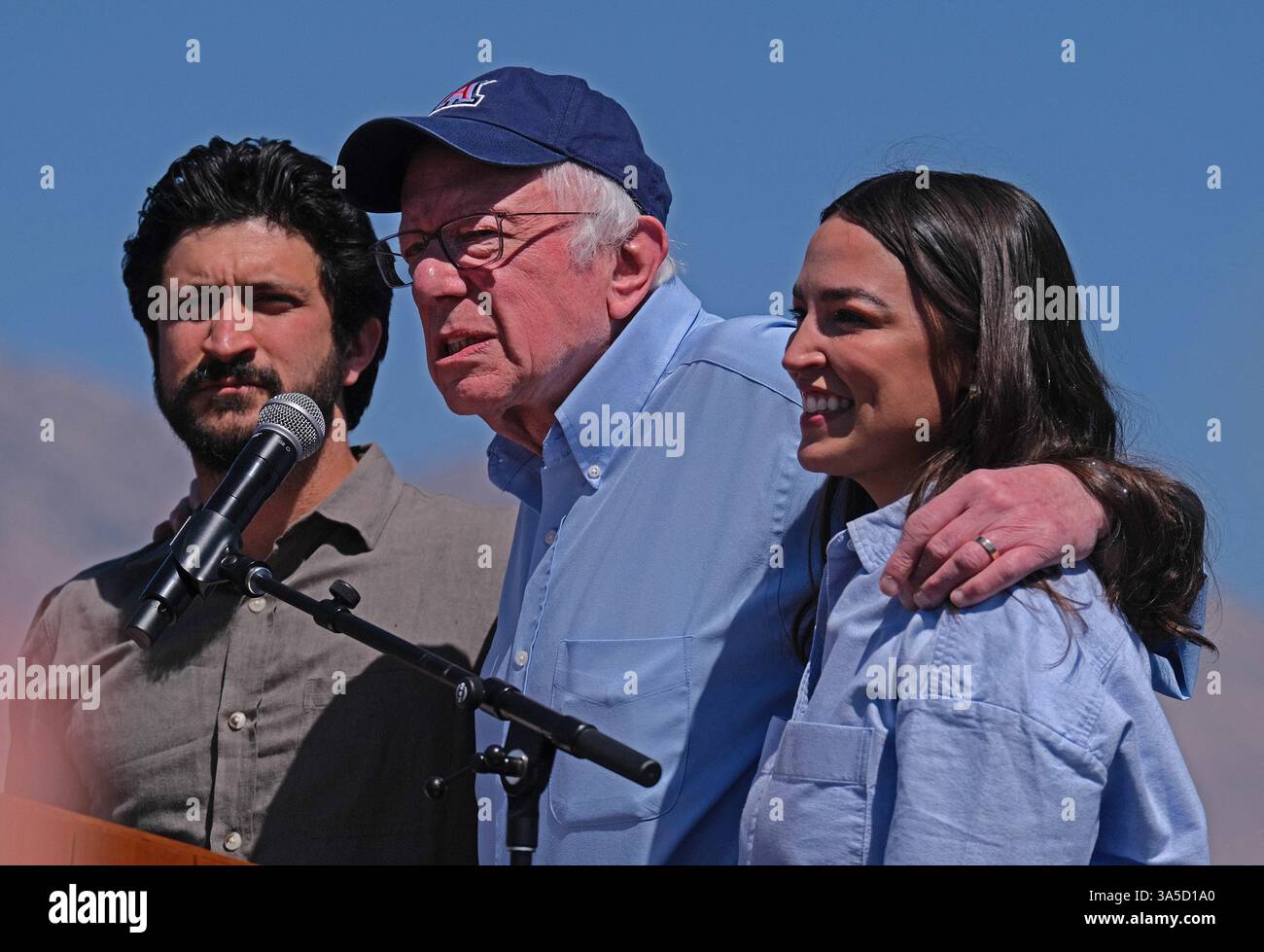 Tucson, Arizona, USA. 22nd Mar, 2025. Senator Bernie Sanders and Rep ...