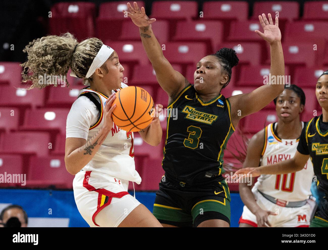 Washington, USA. 22nd Mar, 2025. COLLEGE PARK, MD- MARCH 22: Norfolk ...