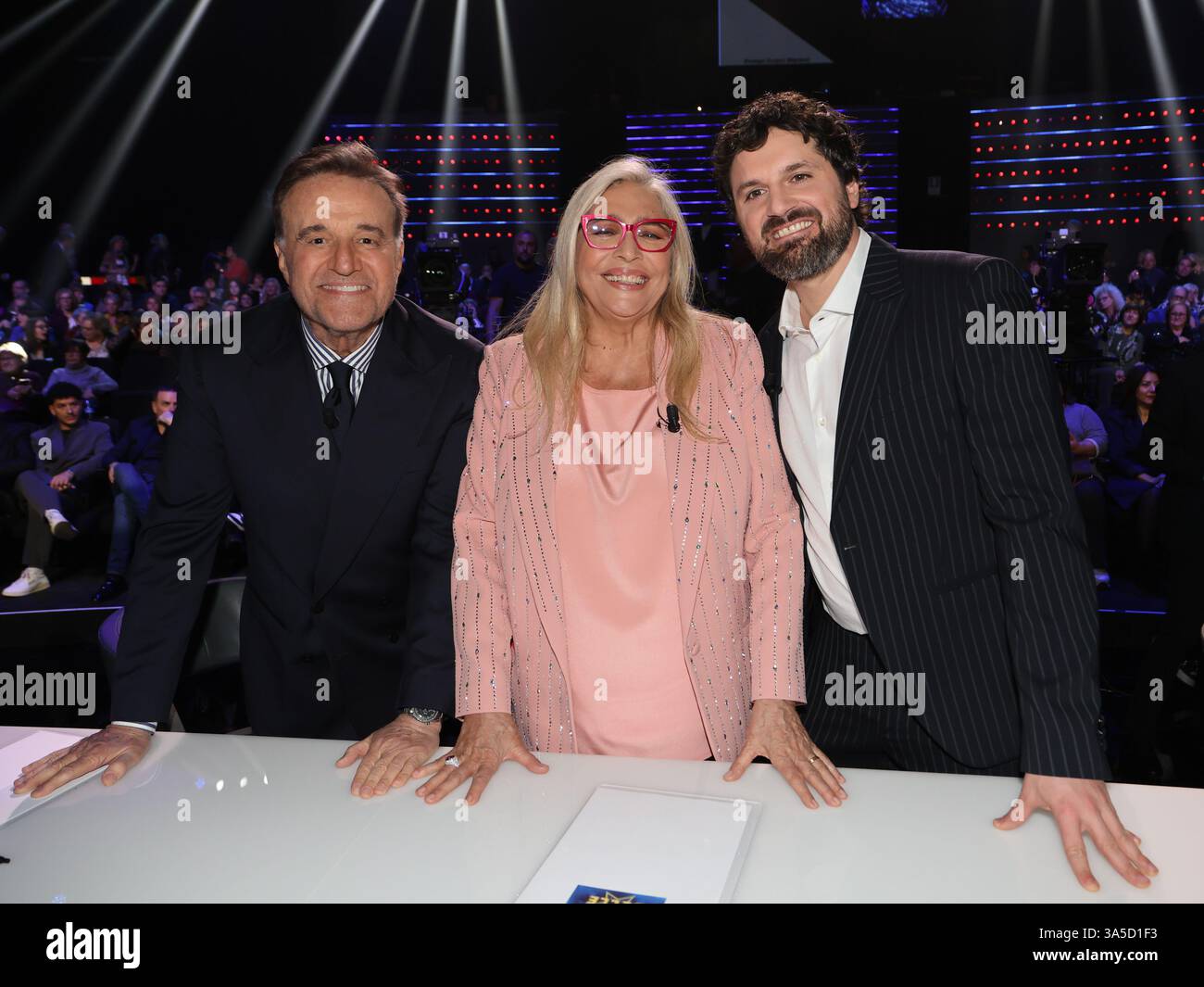Rome, Italy. 23rd Mar, 2025. Rome, Rai studios ex Dear, TV show "We'll ...