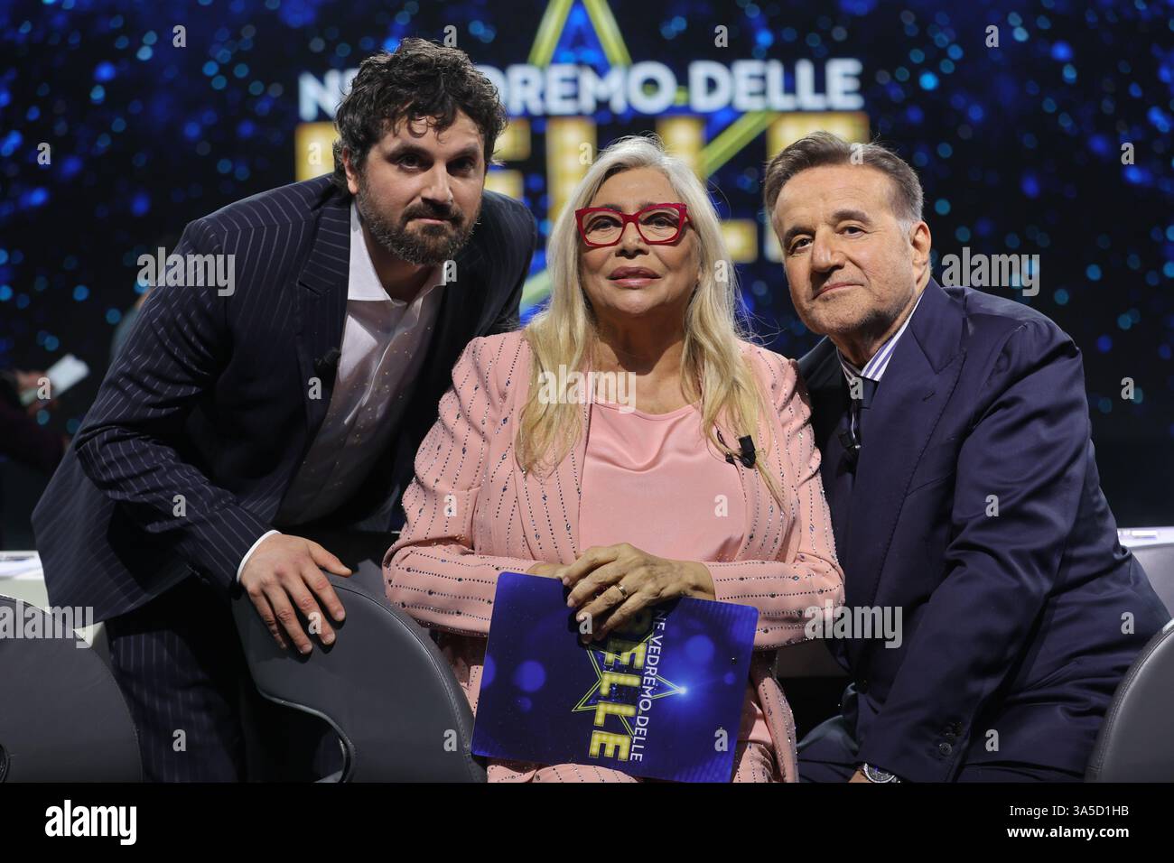 Rome, Italy. 23rd Mar, 2025. Rome, Rai studios ex Dear, TV show "We'll ...