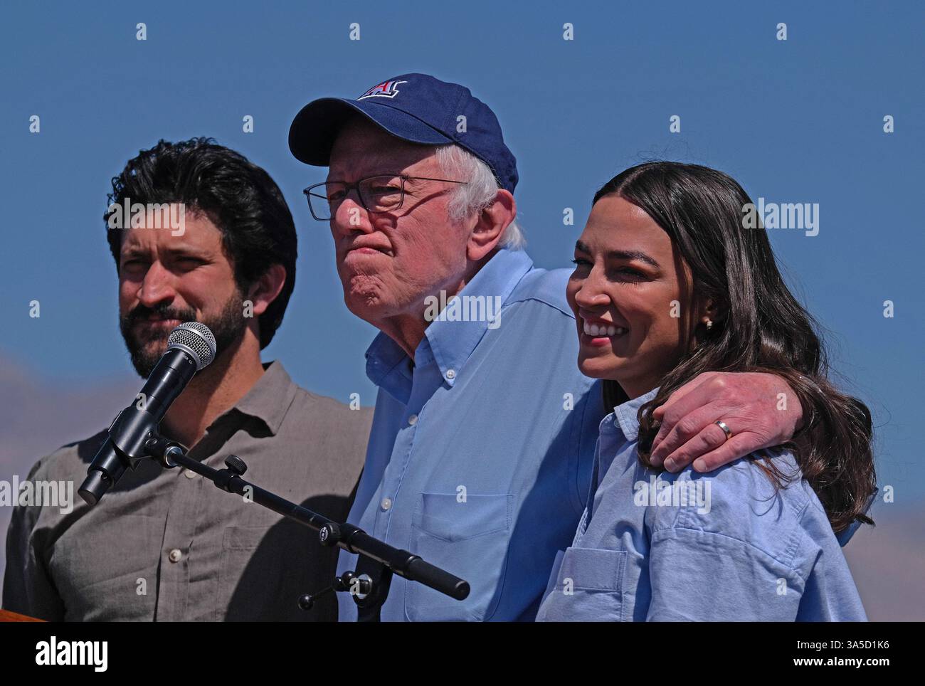 Tucson, Arizona, USA. 22nd Mar, 2025. Senator Bernie Sanders and Rep ...