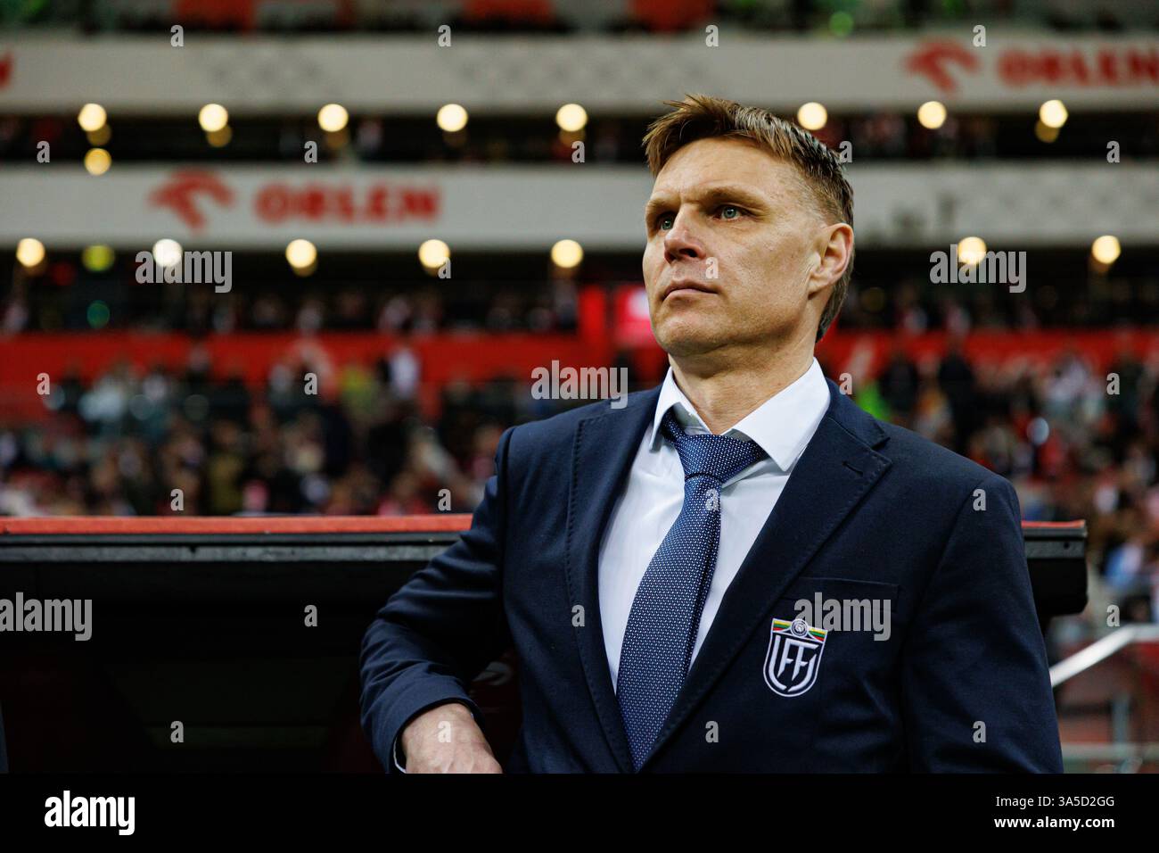 Edgaras Jankauskas seen during World Cup 2026 European Qualifying game ...