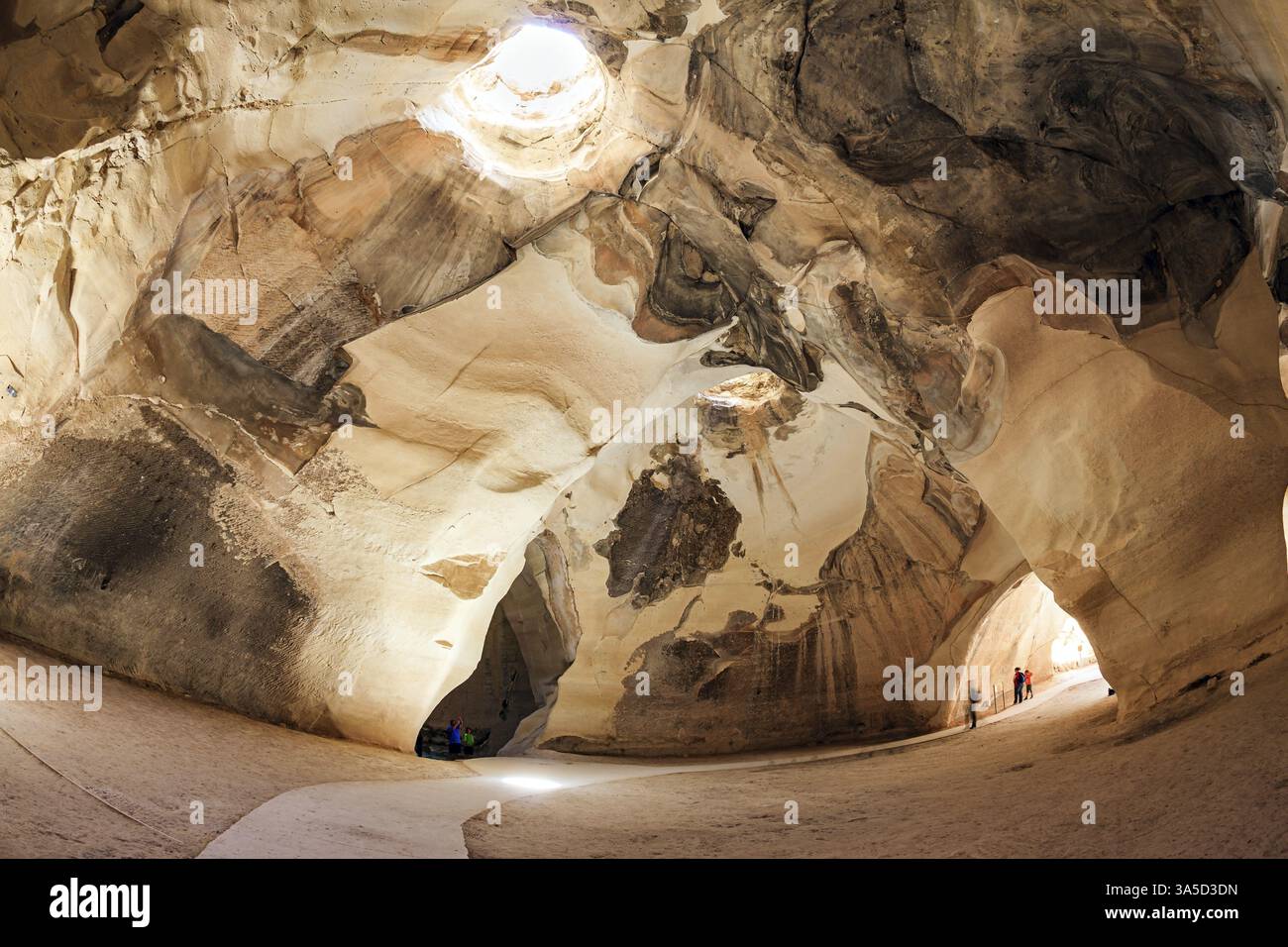 The walls of the cave amaze with a variety of rocks. The park Beit ...