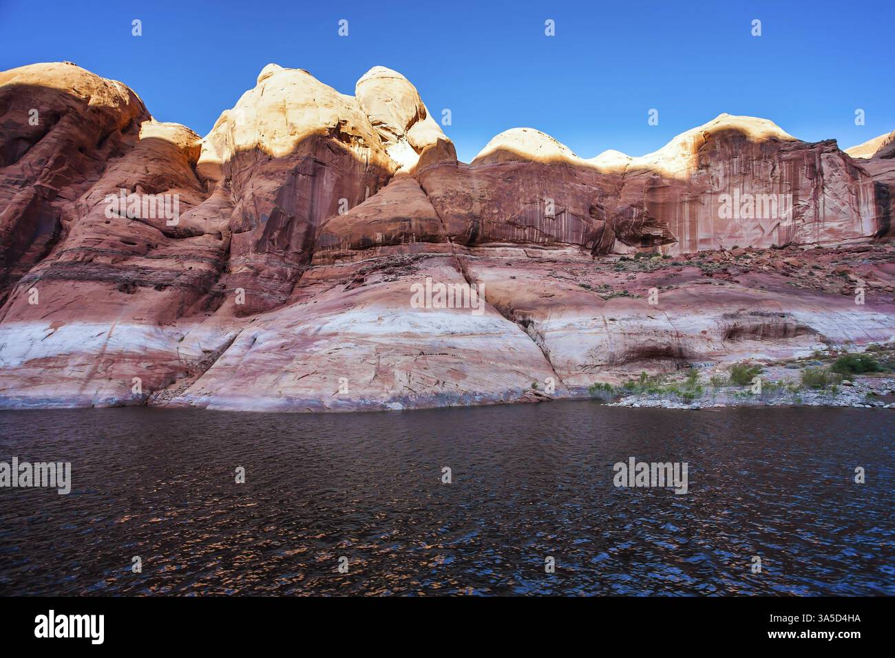 The Colorado River and Antelope Canyon. Grandiose cliffs - red ...