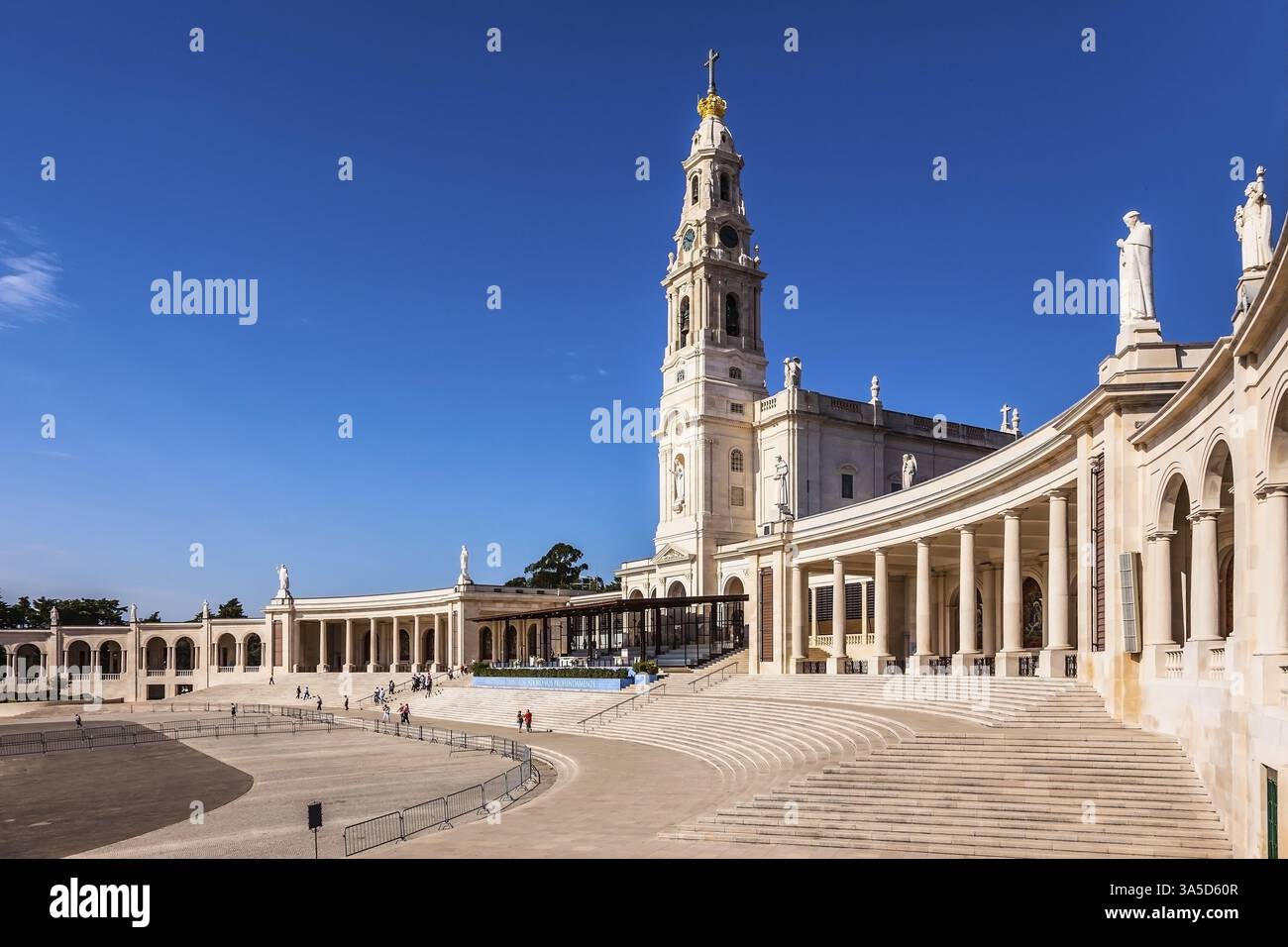 The magnificent cathedral complex and the Church. Portugal, City Fatima ...