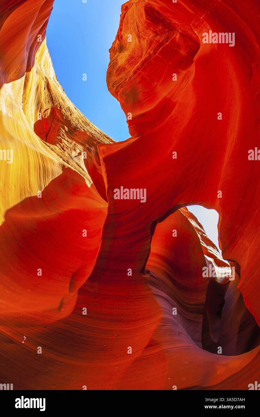 Fantastic slot canyon Antelope in the Navajo reservation. Fantastic ...