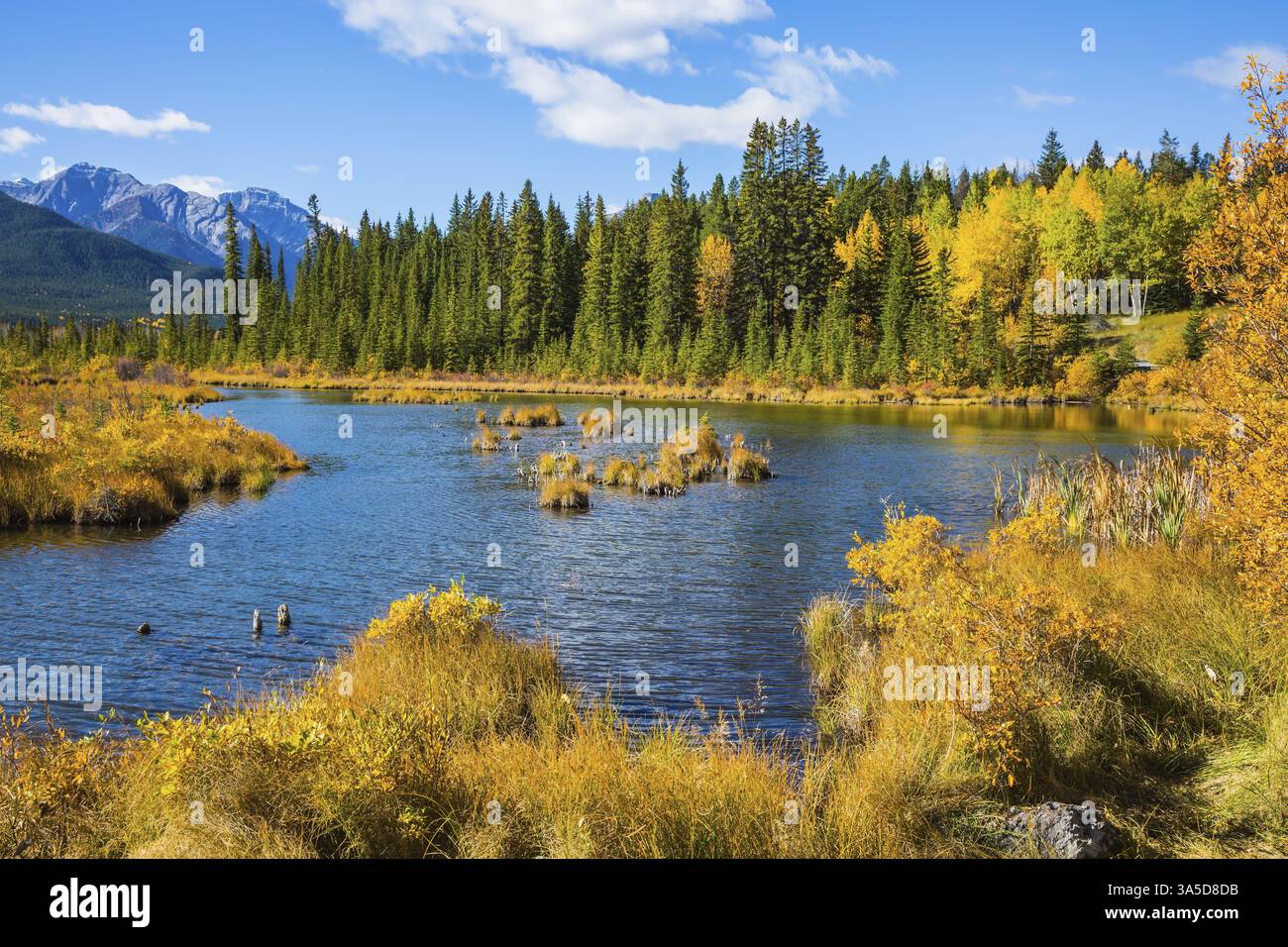 Concept of ecotourism. Magnificent sunny day in lakes Vermilion ...