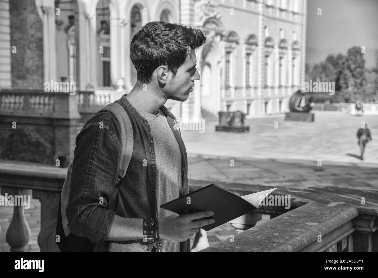 Half body shot Black and White Stock Photos & Images - Alamy