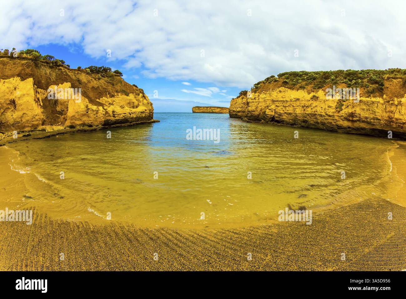 Australia. Picturesque Pacific coast - bays and rocks. Great Ocean Road ...