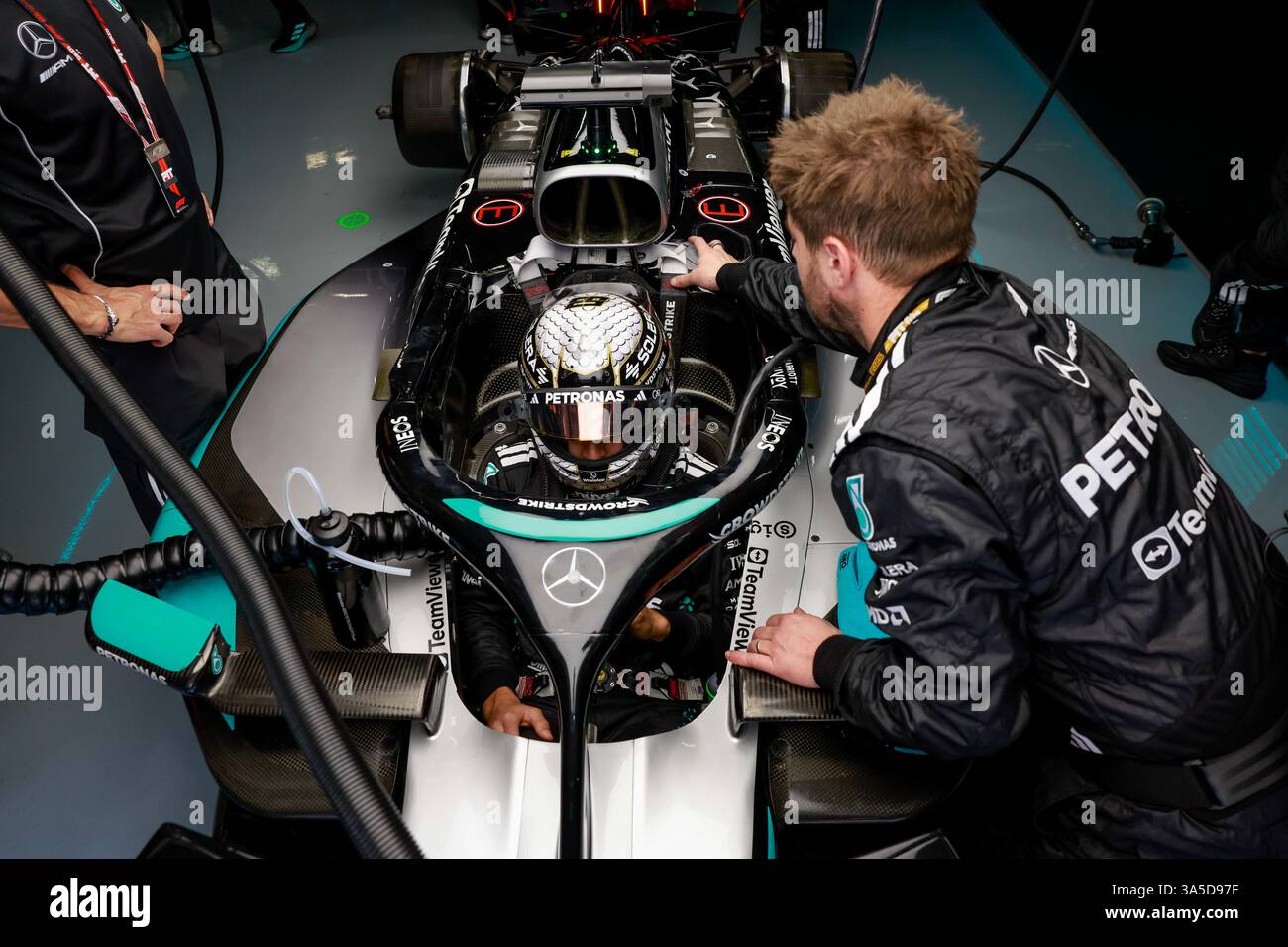RUSSELL George (gbr), Mercedes AMG F1 Team W16, portrait during the ...
