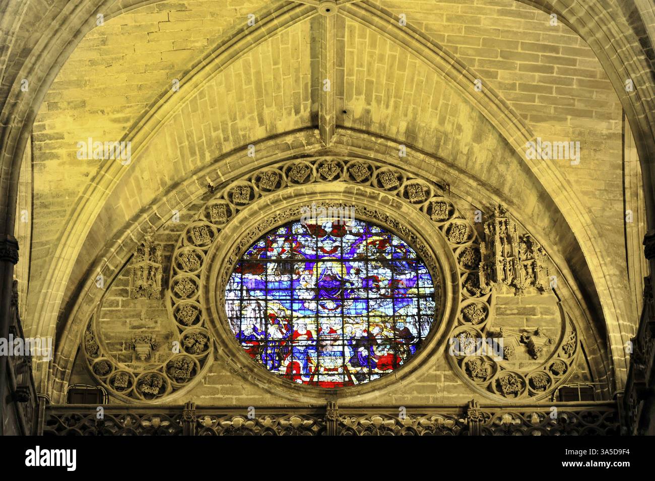 Cathedral of Santa Maria de la Sede in Seville, Andalusia, Spain, Large ...