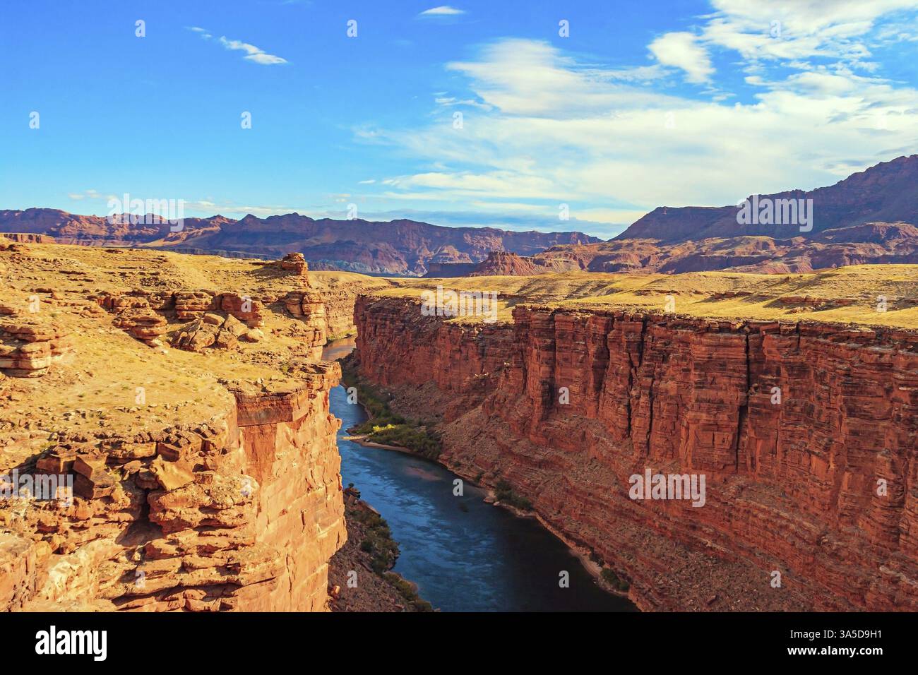 The historic Lees Ferry on the Colorado River. The Grand Canyon ...