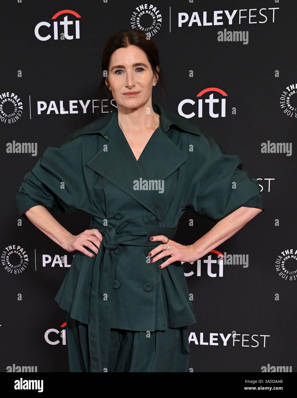 Kathryn Hahn arriving at “Agatha All Along” durning the 2025 PaleyFest ...