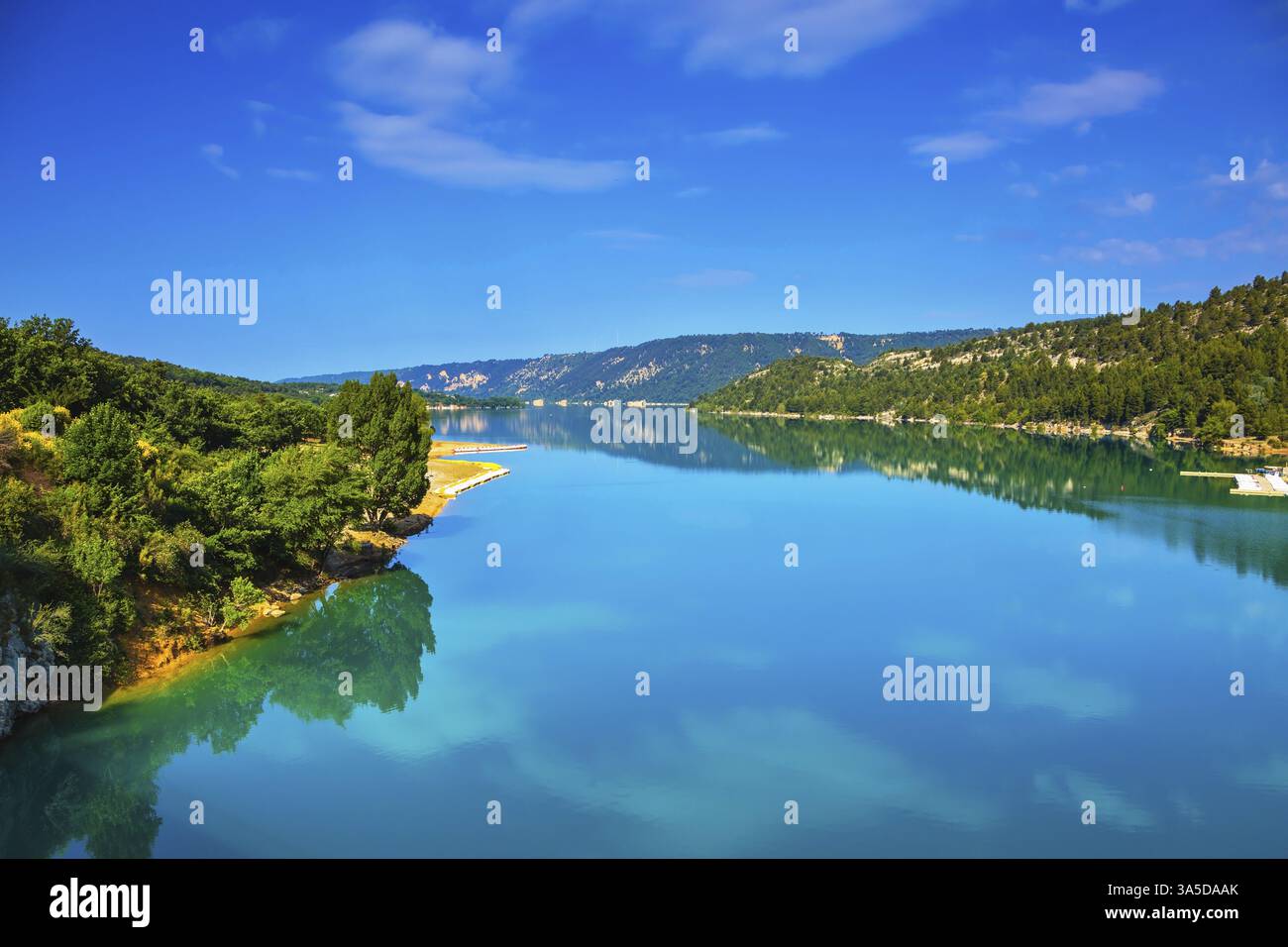 Verdon Canyon - the most spectacular in the French Alps. Spring ...