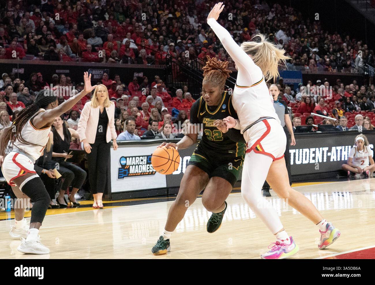 COLLEGE PARK, MD- MARCH 22: Norfolk State Spartans forward Kierra ...