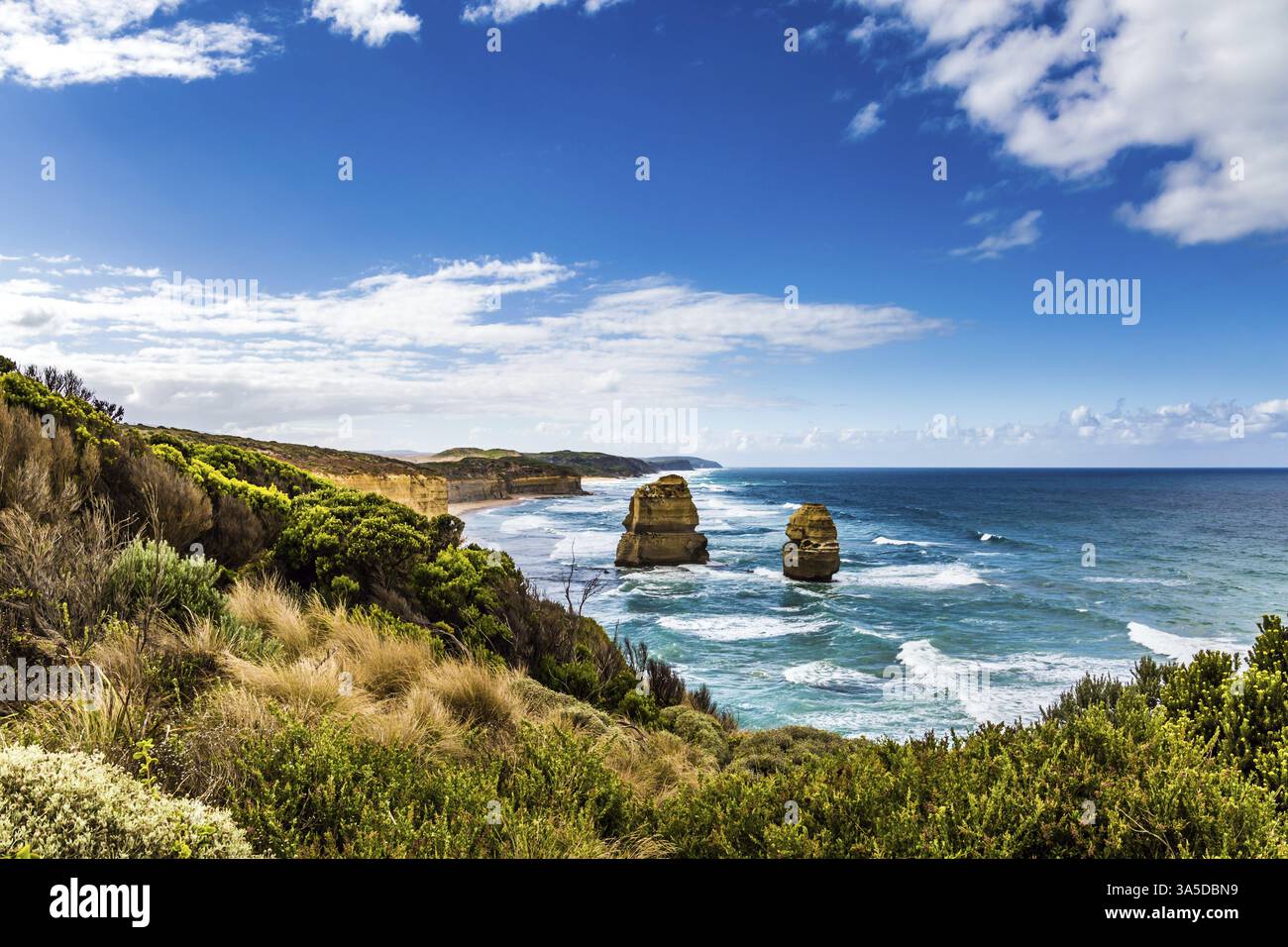 Rocks of the coastal strip of the Twelve Apostles. The Great Ocean Road ...