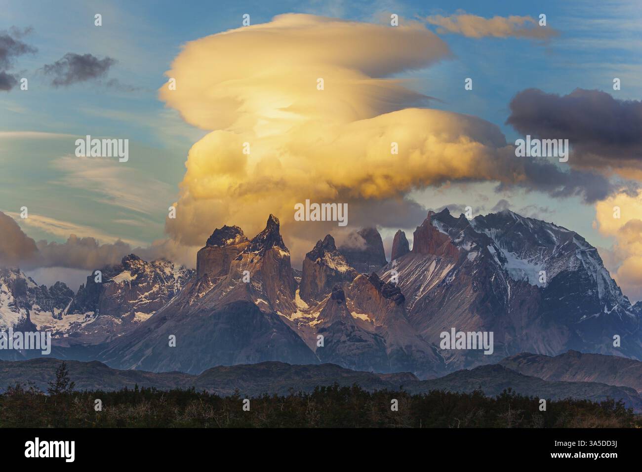 South America. Patagonia. The exotic beauty of the curved cliffs of Los ...