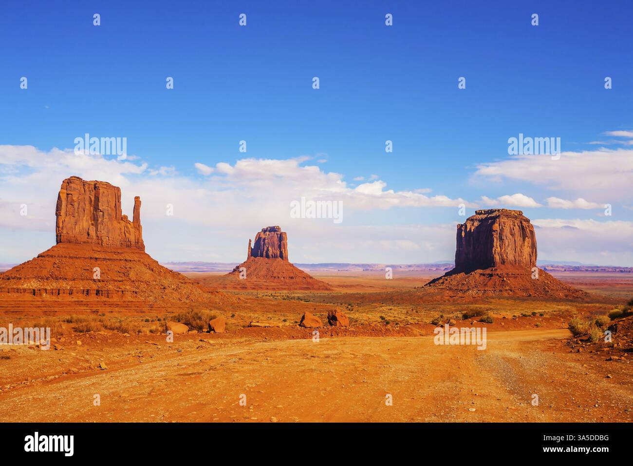 The USA. The Mittens. Huge masses of red sandstone - outliers on the ...