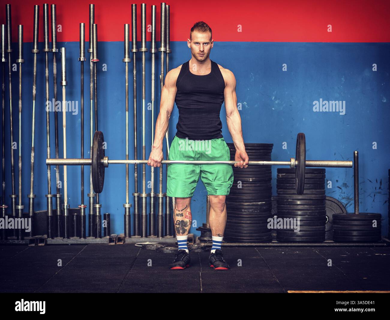 Muscular mens legs in hi-res stock photography and images - Alamy