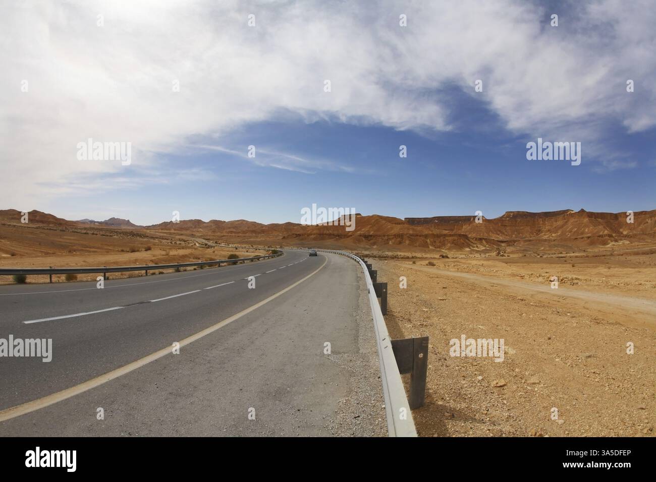 Beautiful American asphalt highway. Stone desert in California Stock ...