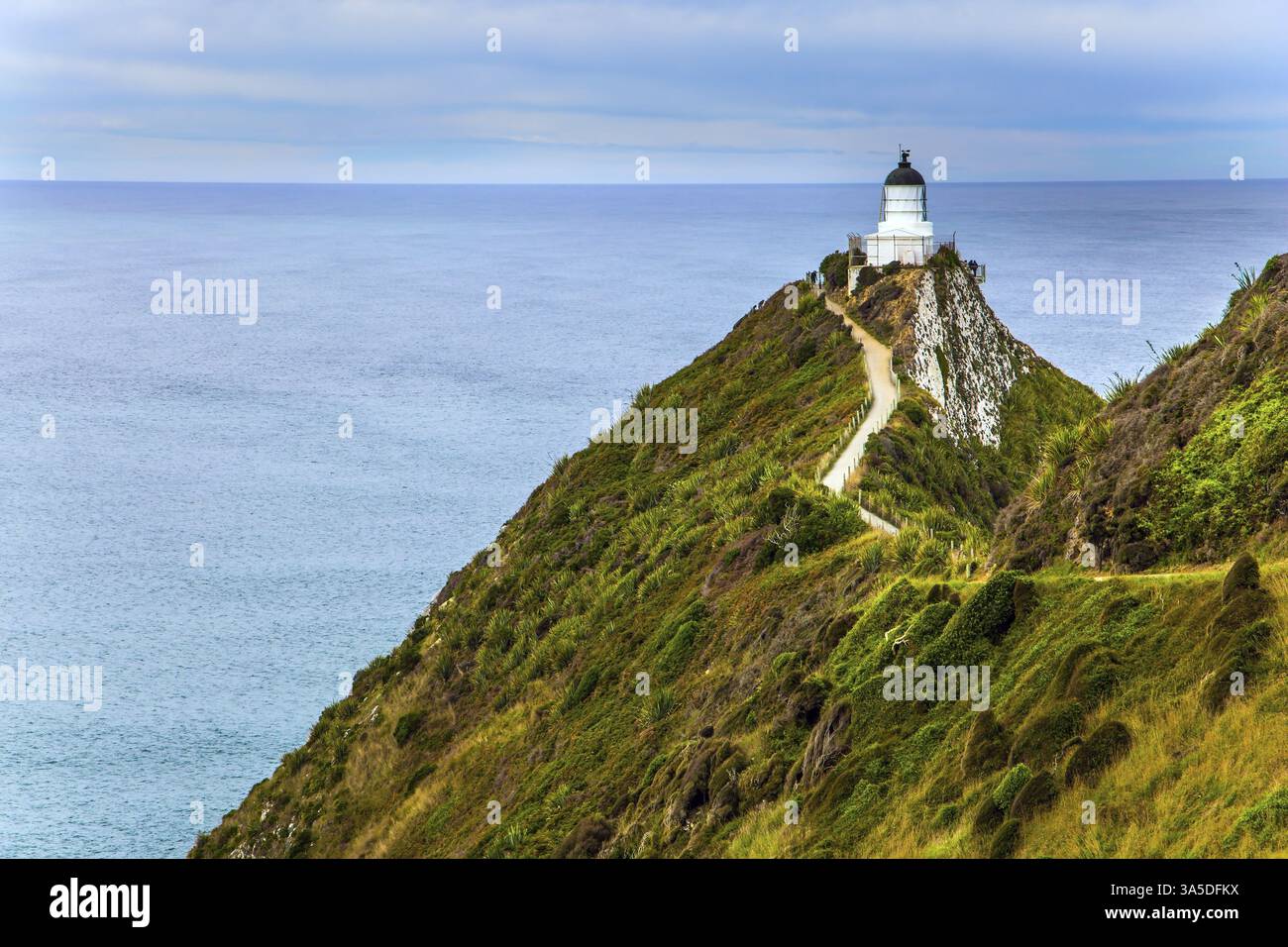 Nugget Point Lighthouse on the Cape Nugget. South Island, New Zealand ...