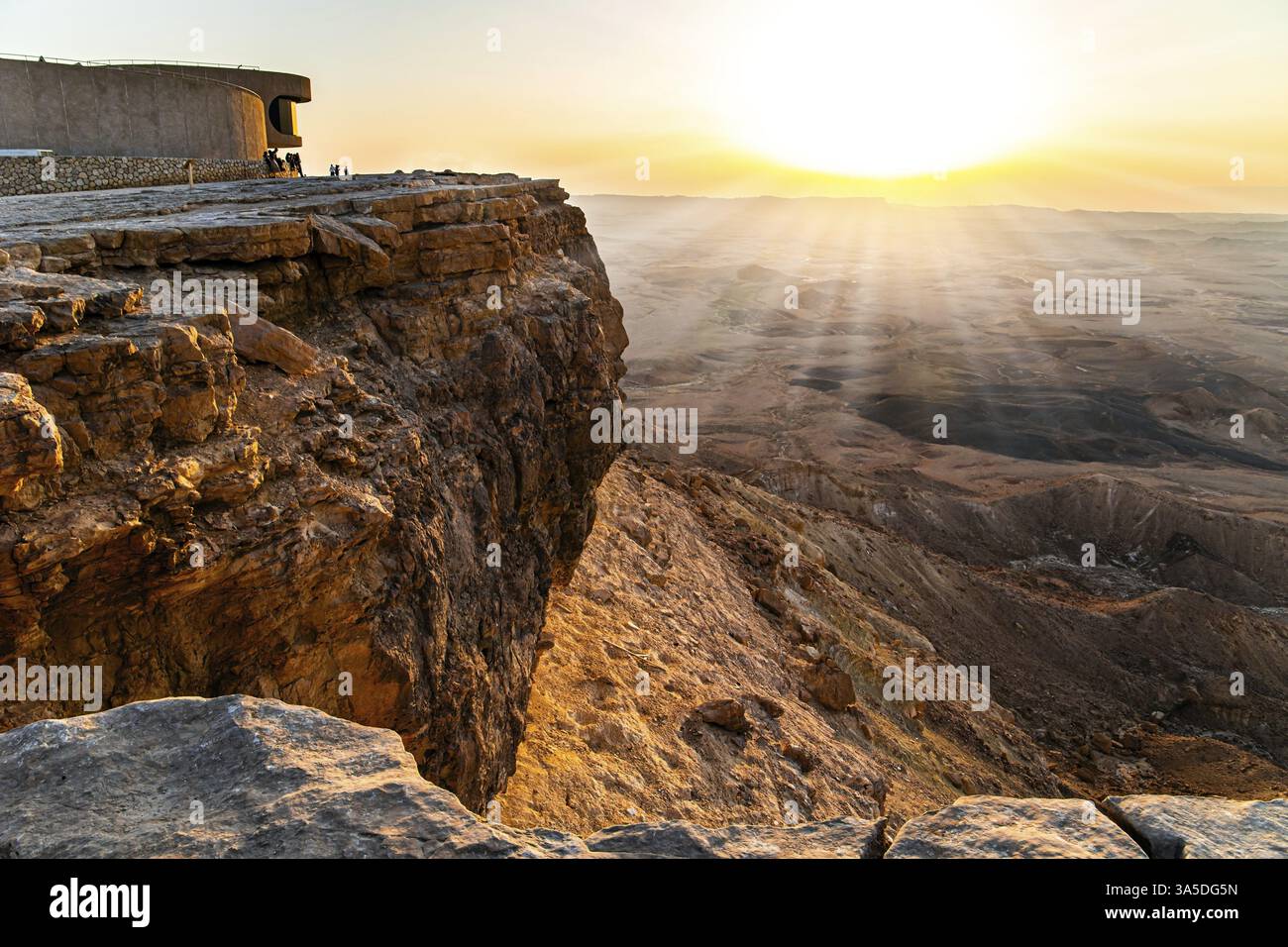 Israel. Crater Makhtesh Ramon is an erosion crater in the Negev Desert ...