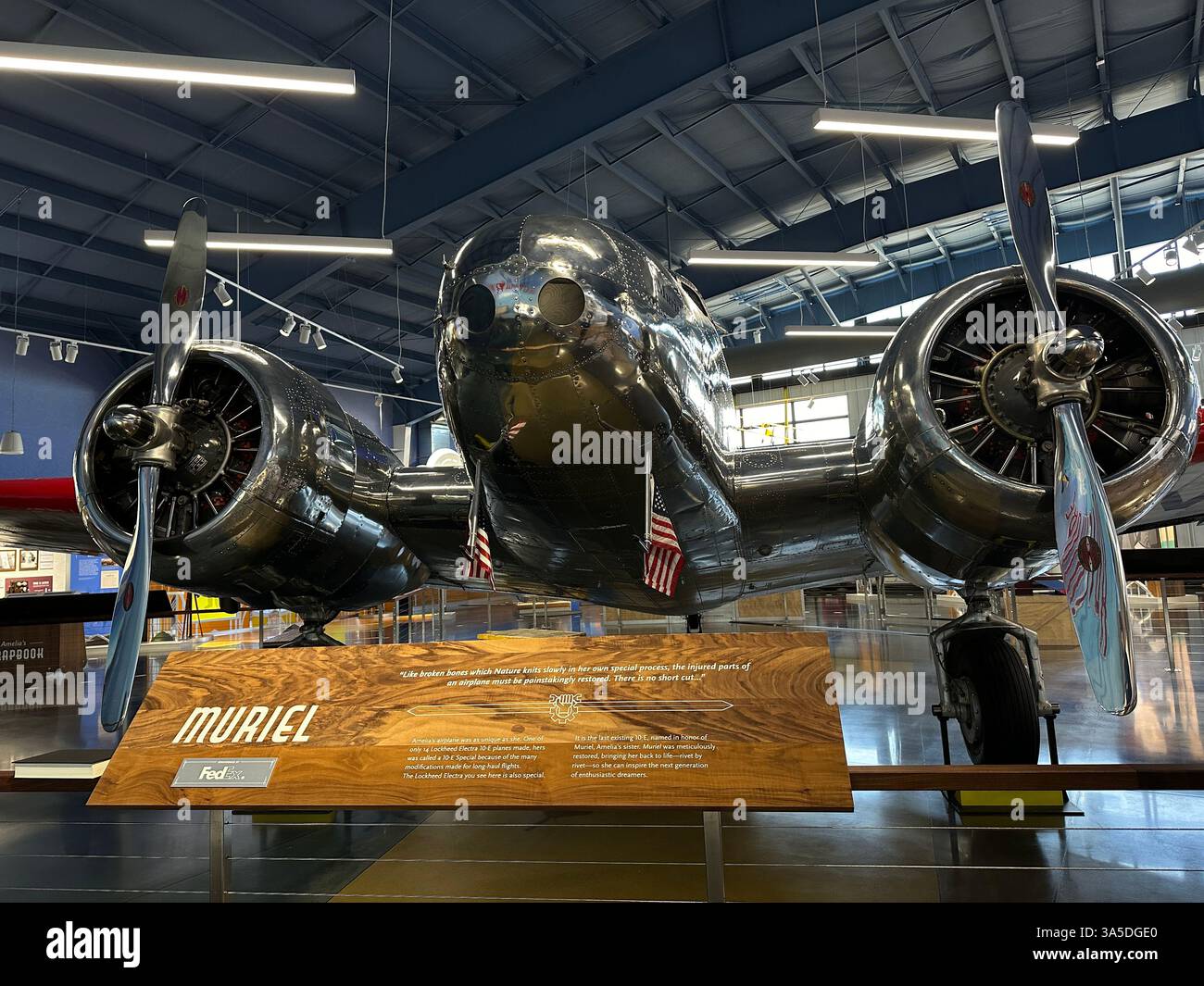 Muriel, the exact model of plane of Amelia Earhart Stock Photo - Alamy