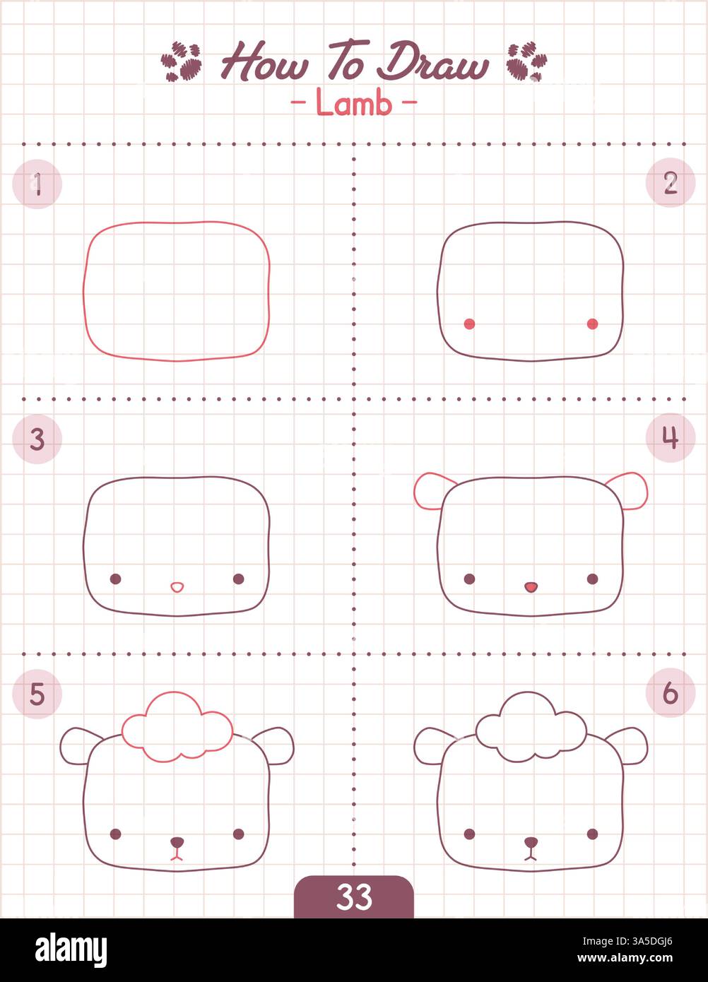 How to Draw Doodle Animal, Cartoon Character Step by Step Drawing ...