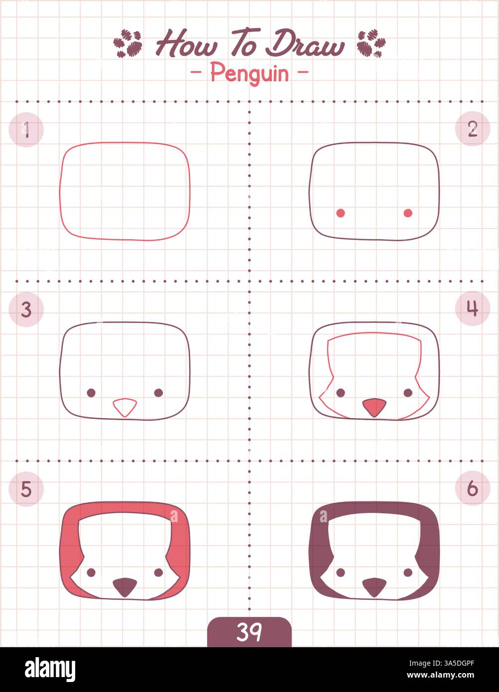 How to Draw Doodle Animal, Cartoon Character Step by Step Drawing ...