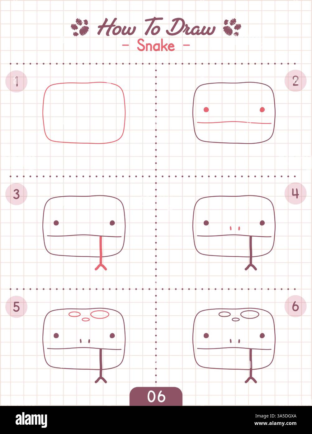 How to Draw Doodle Animal, Cartoon Character Step by Step Drawing ...