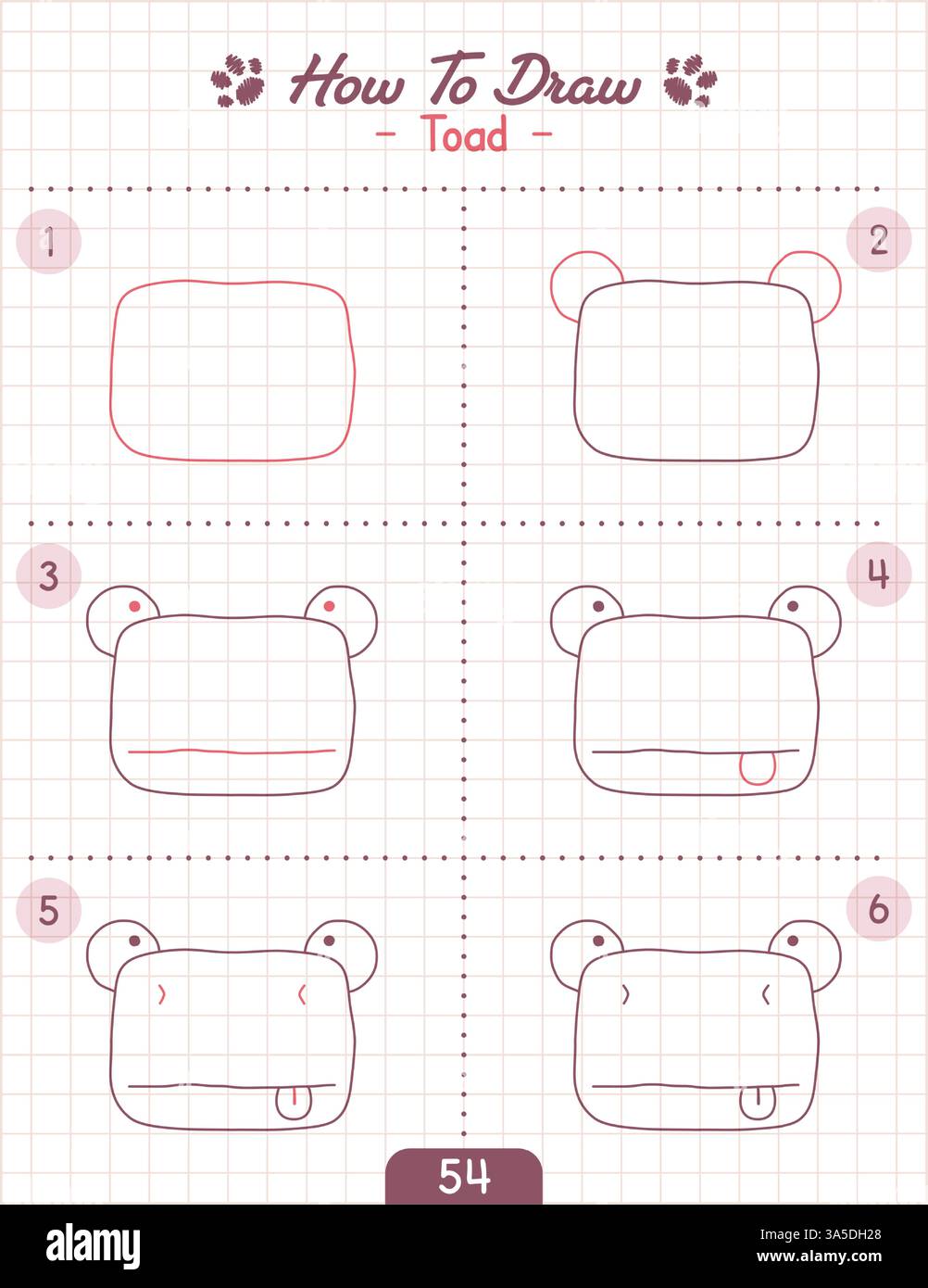 How to Draw Doodle Animal, Cartoon Character Step by Step Drawing ...