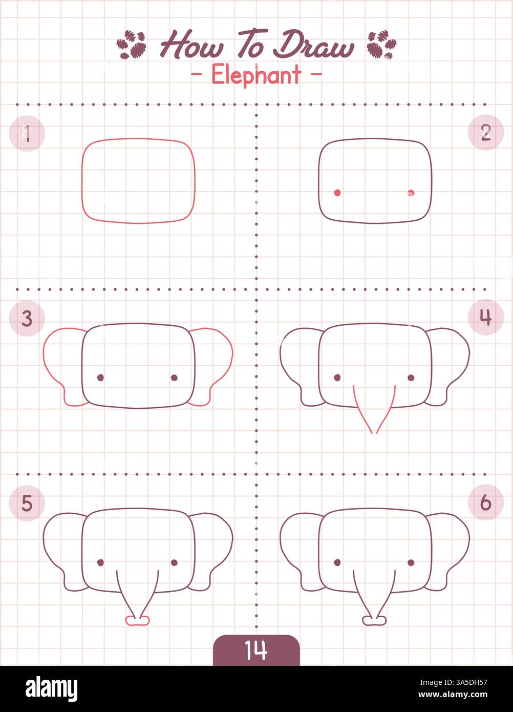 How to Draw Doodle Animal, Cartoon Character Step by Step Drawing ...