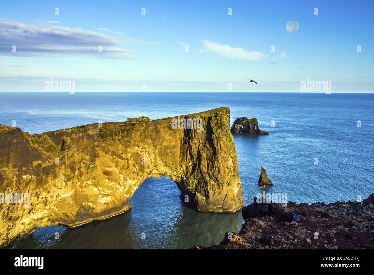 Cape Dyrholaey. Travel to the fabulous island of Iceland. The southern ...