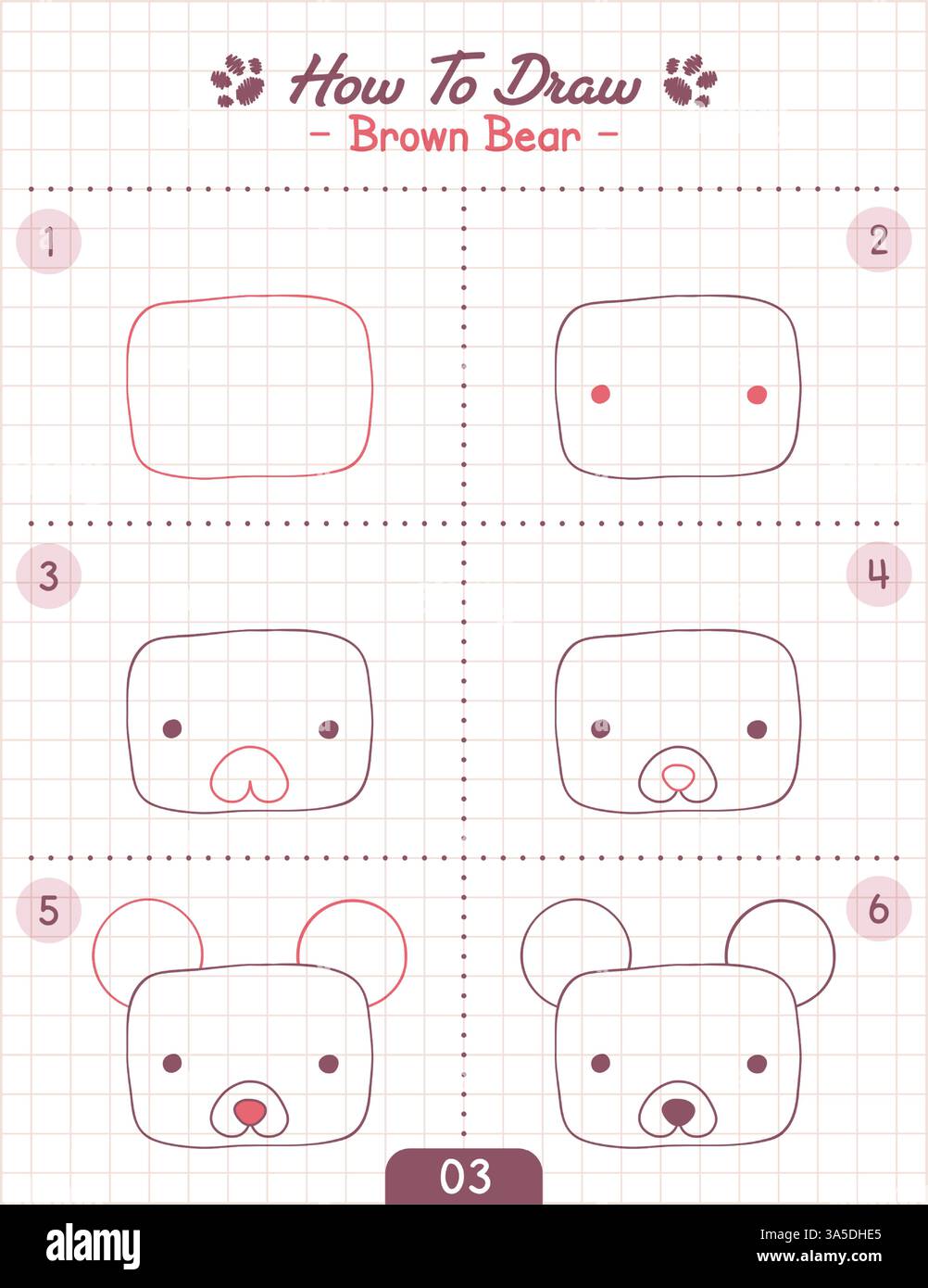 How to Draw Doodle Animal, Cartoon Character Step by Step Drawing ...