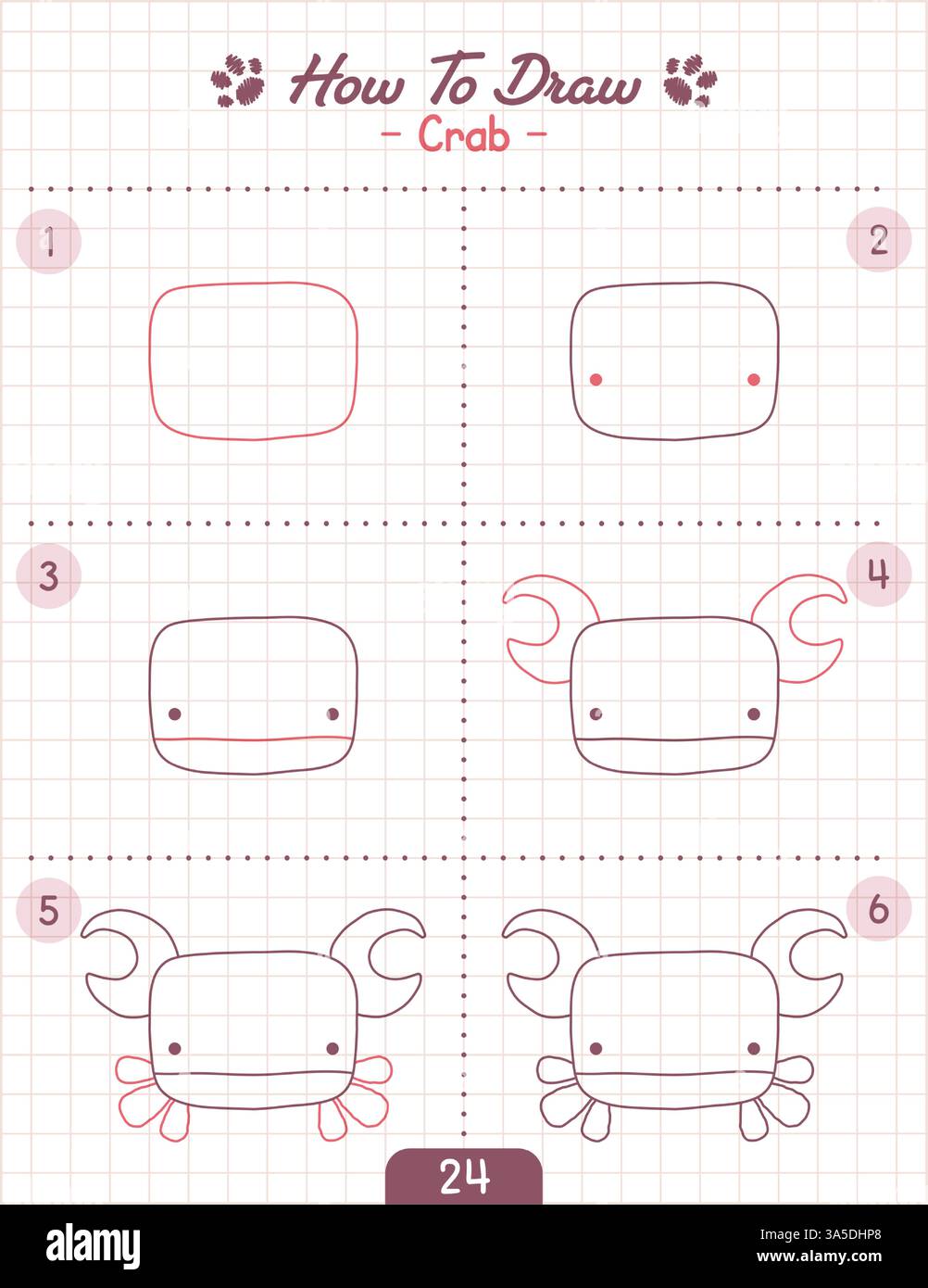 How to Draw Doodle Animal, Cartoon Character Step by Step Drawing ...