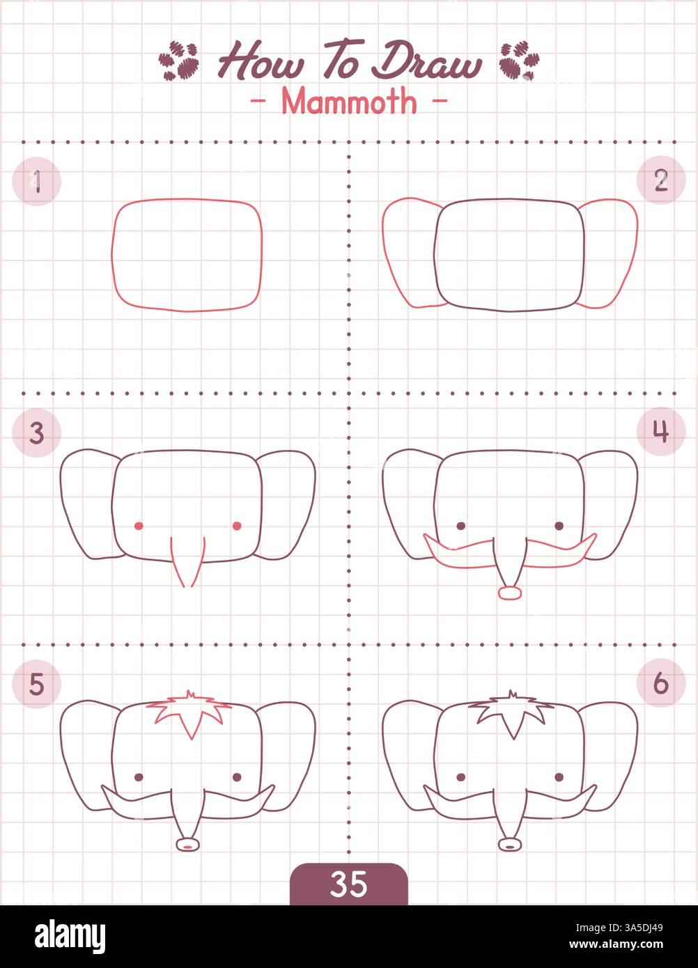 How to Draw Doodle Animal, Cartoon Character Step by Step Drawing ...