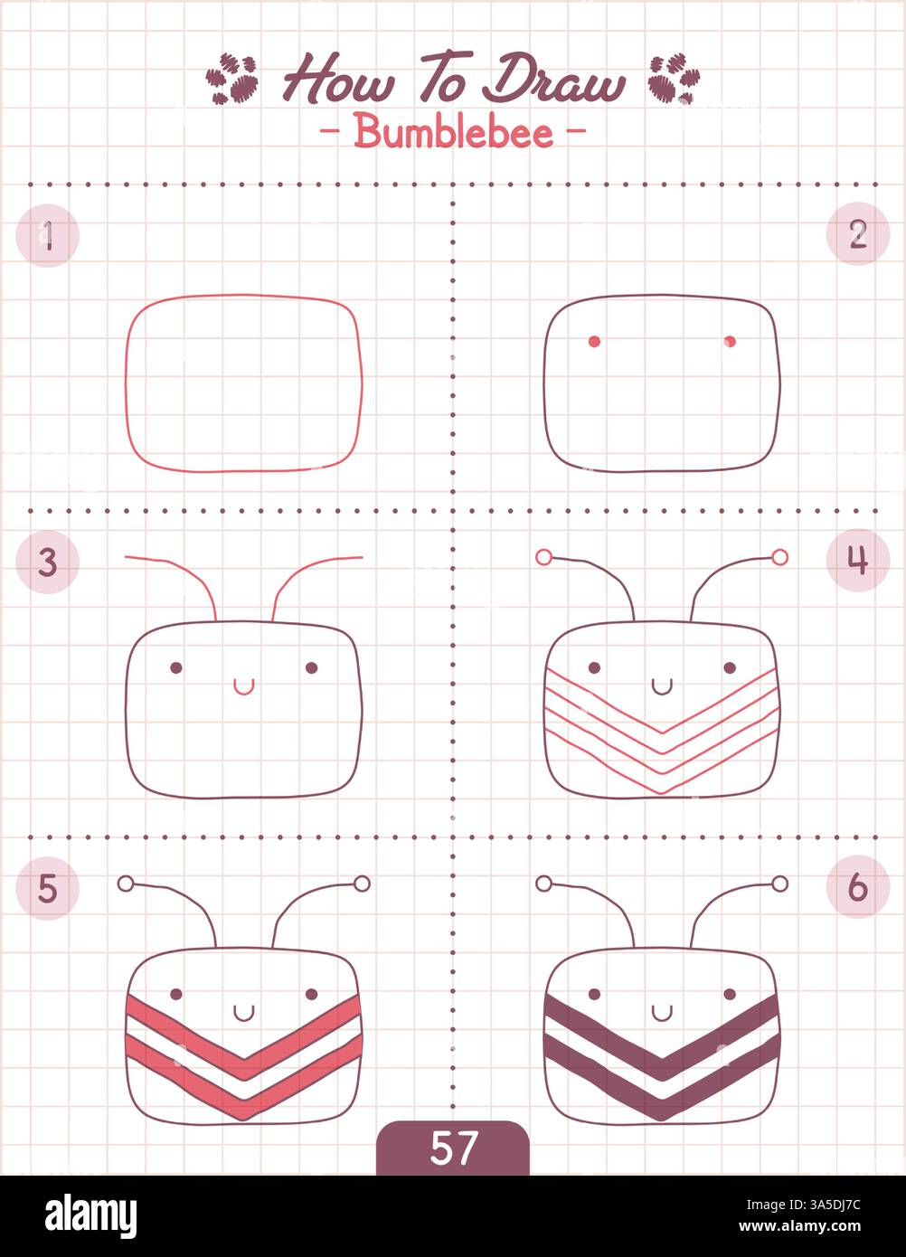 How to Draw Doodle Animal, Cartoon Character Step by Step Drawing ...