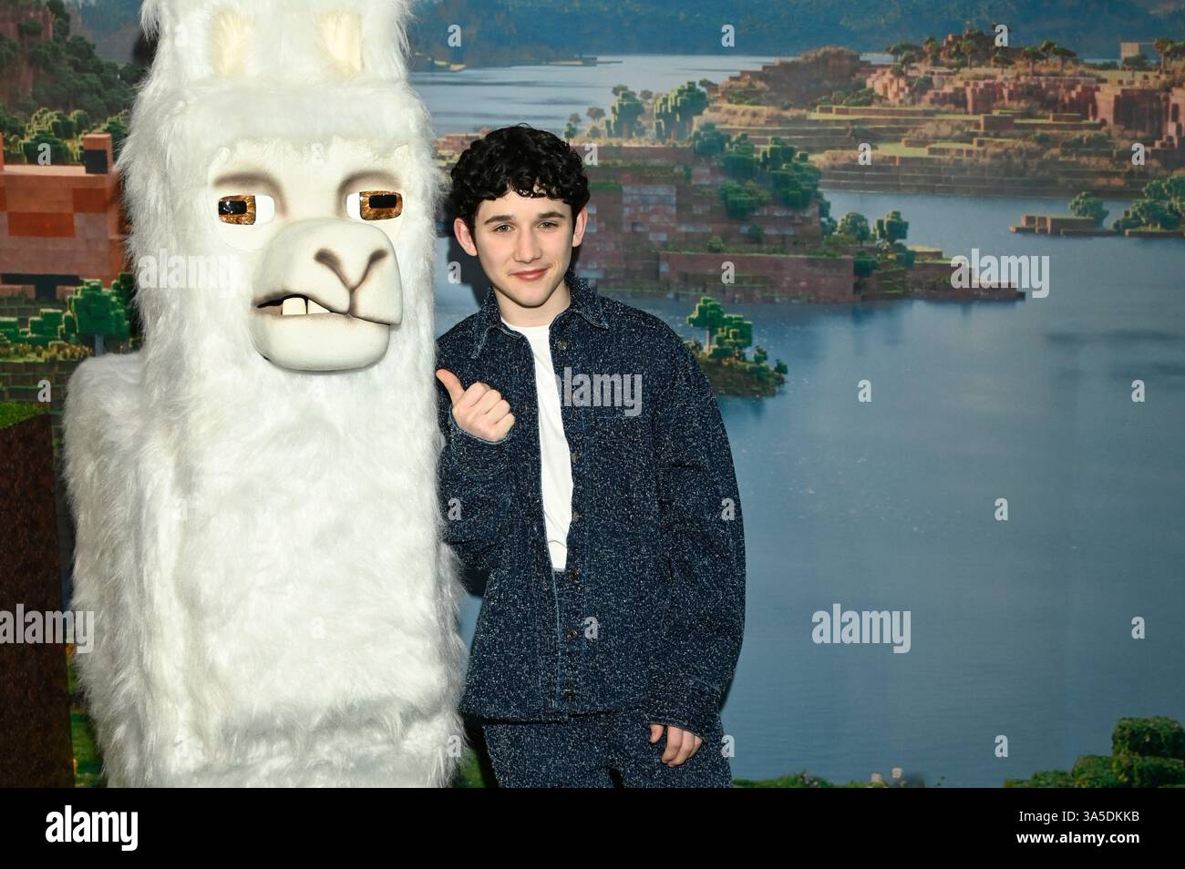 Actor Sebastian Eugene Hansen poses for photos during the red carpet of ...