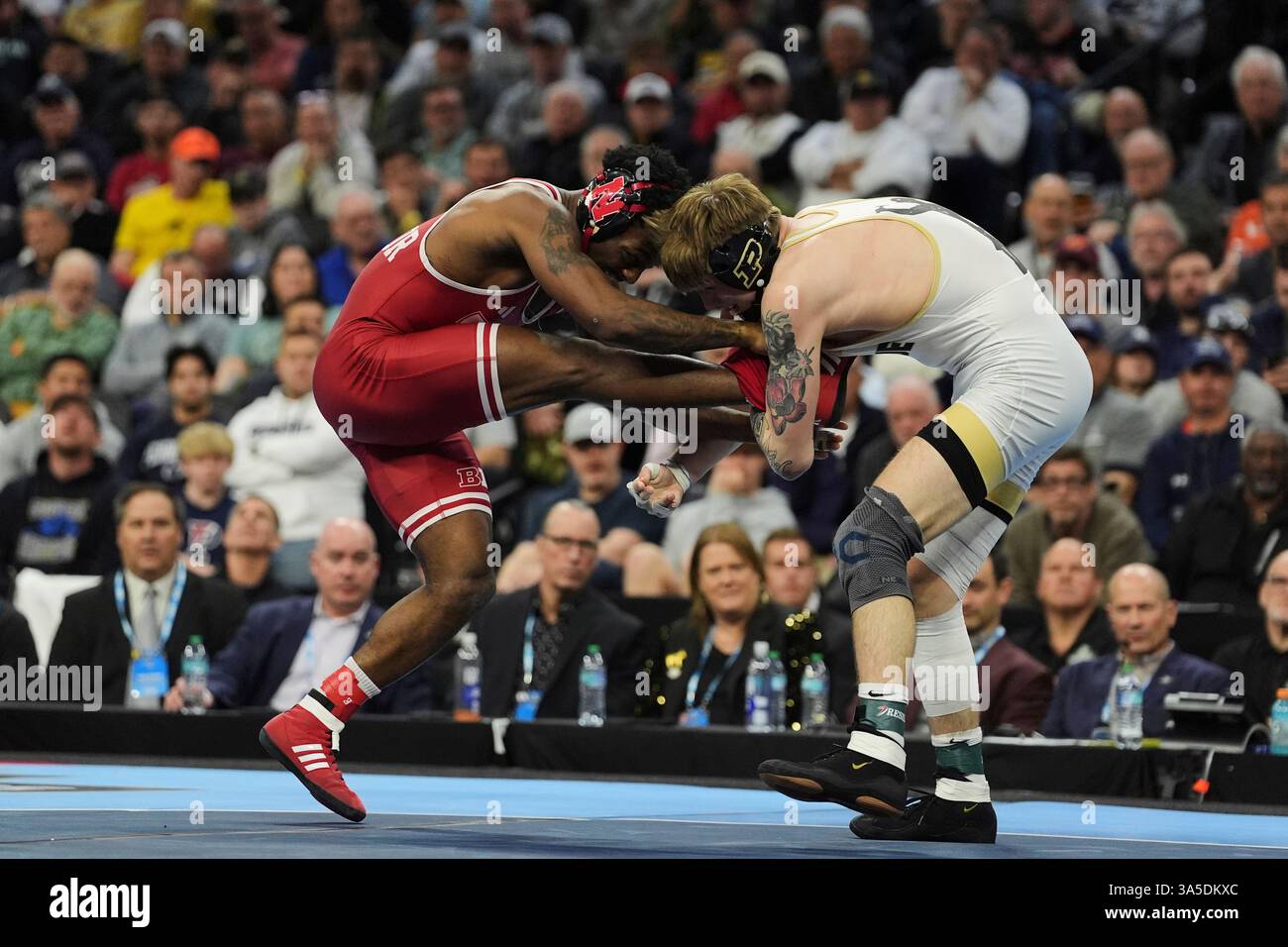 Nebraska's Antrell Taylor, left, takes on Purdue's Joey Blaze in their ...