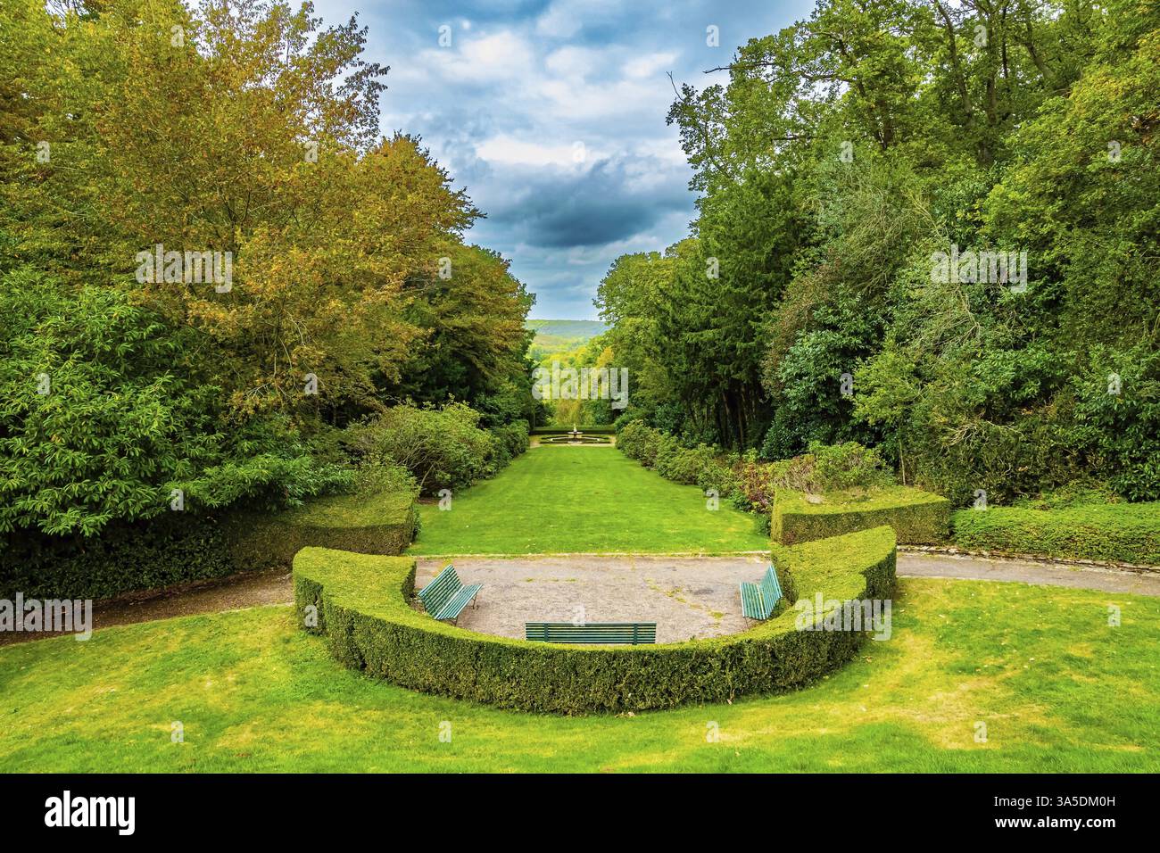 Thepossession of Puss in Boots. Beautiful park surrounds the ancient ...