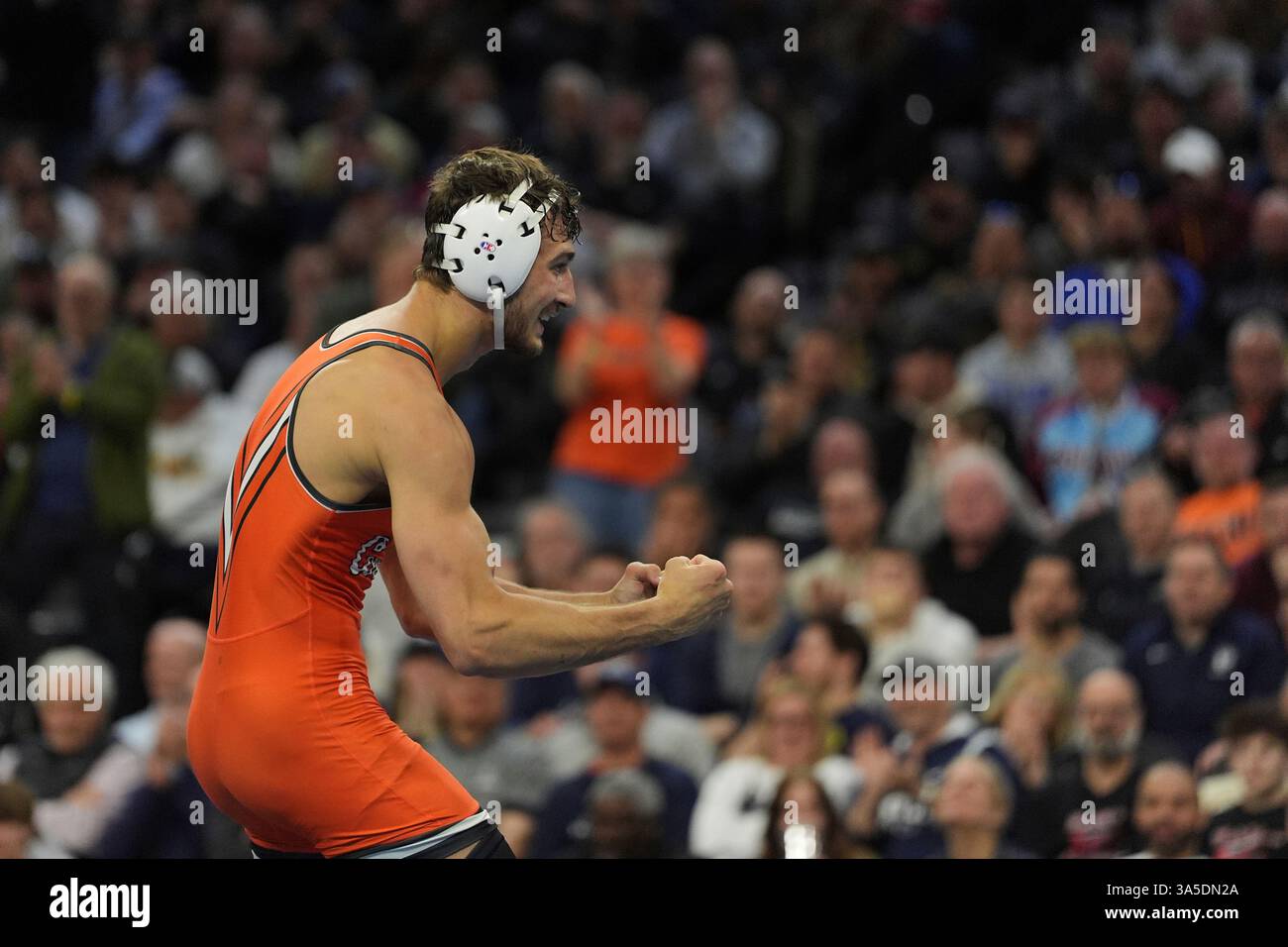 Oklahoma State's Dean Hamiti celebrates after defeating Missouri's ...