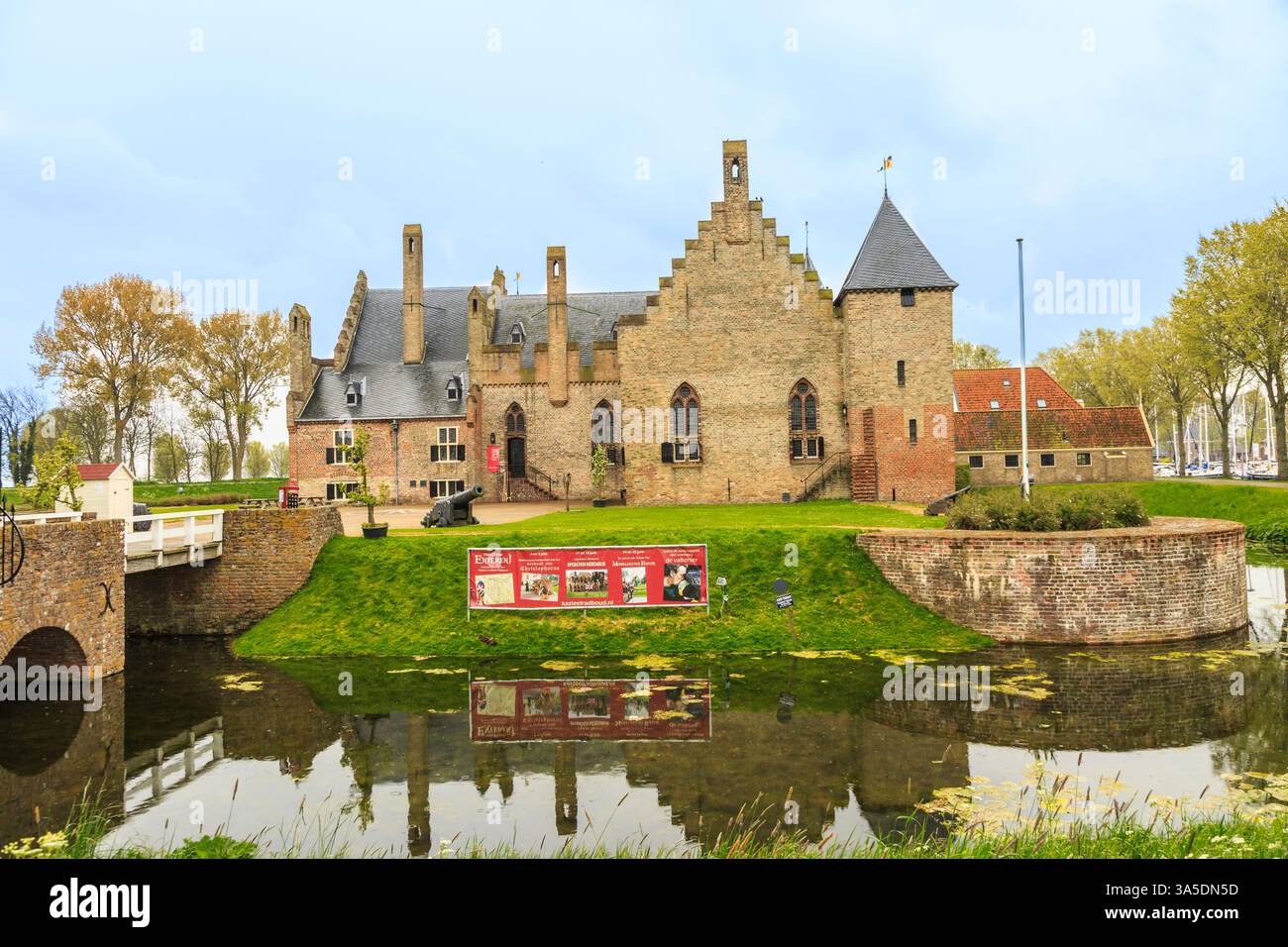 Europe, the Netherlands, North Holland. Medemblik.Radboud medieval ...
